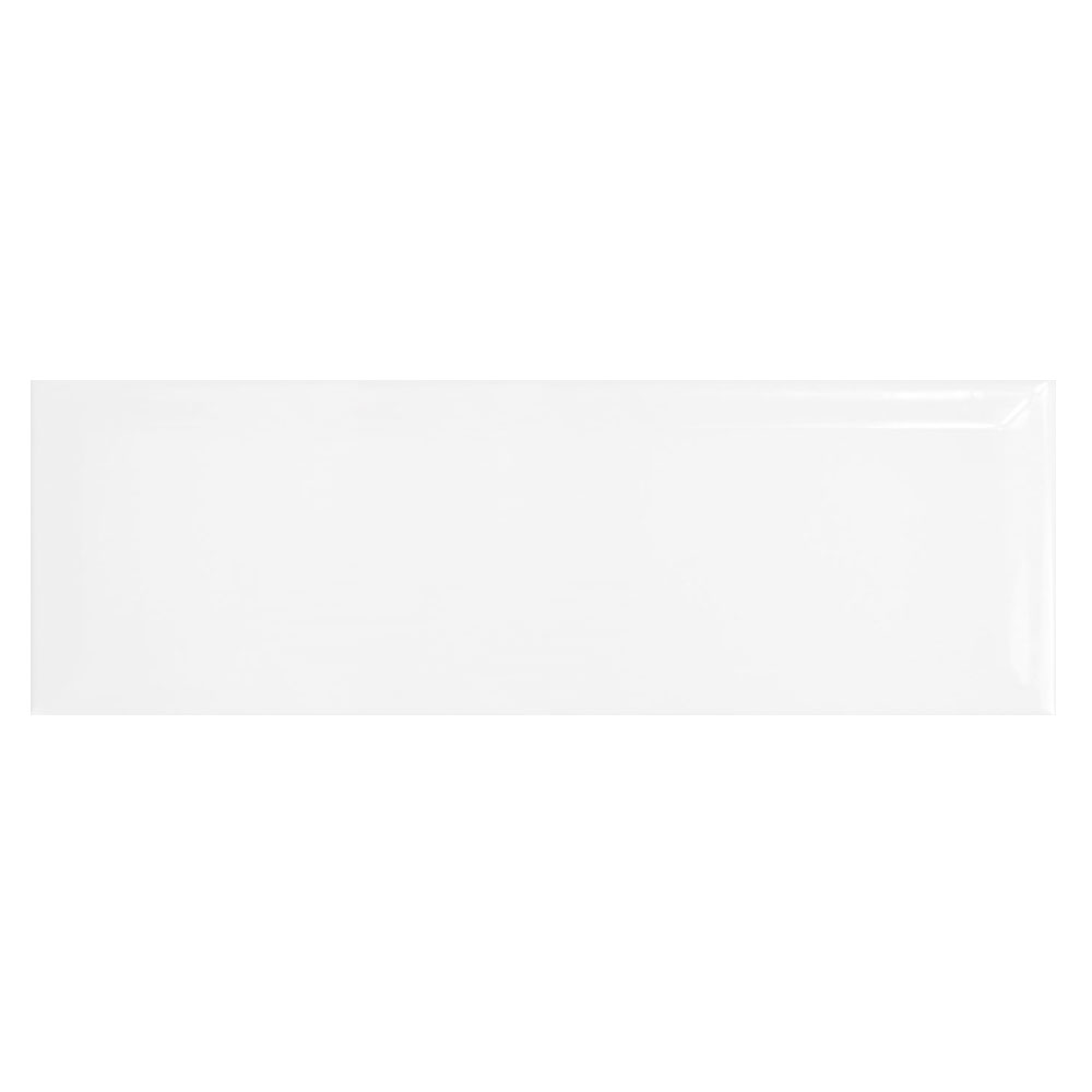 Premium Biselado Fasad Vit Blank 10x30 cm | Hill Ceramic®