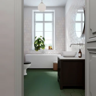 Klinker Esla Flagstone Vit Relief 44x66 cm | Hill Ceramic®