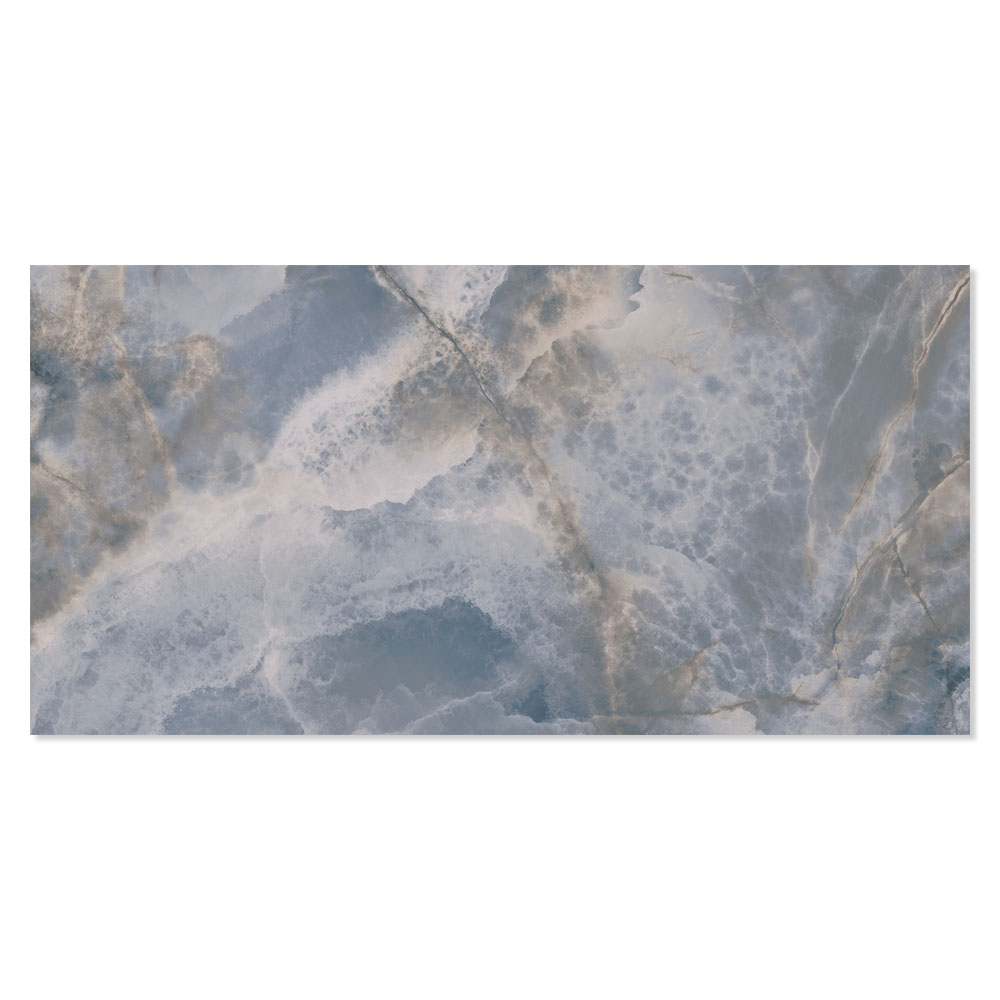 Marmor Klinker Lux Cirrus Blå Polerad 60x120 cm | Hill Ceramic®