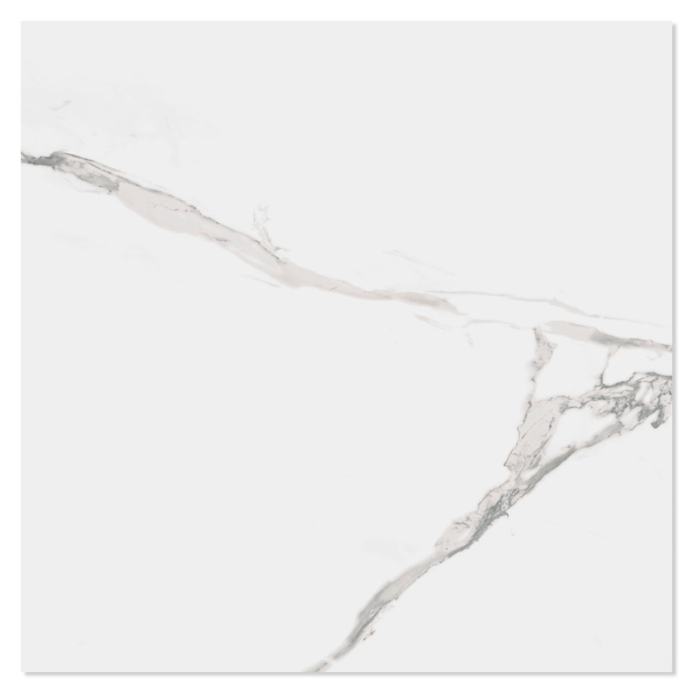 Marmor Klinker Lucid Vit Blank 60x60 cm | Hill Ceramic®