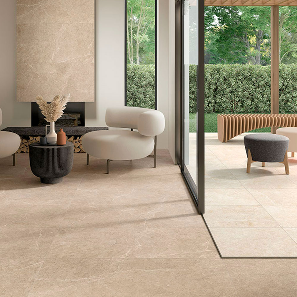 Marmor Klinker Evolution Beige Matt 61x122 cm | Hill Ceramic®