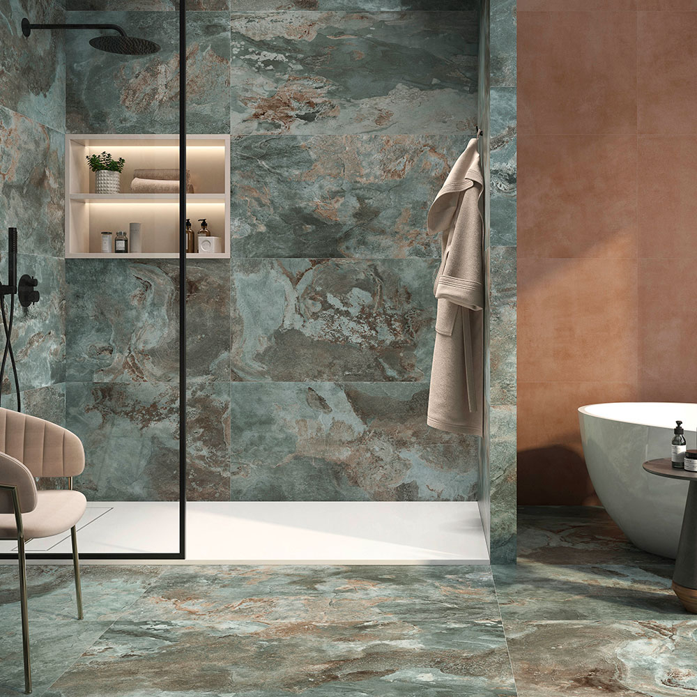 Klinker Homeslate Grön Matt 60x120 cm | Hill Ceramic®