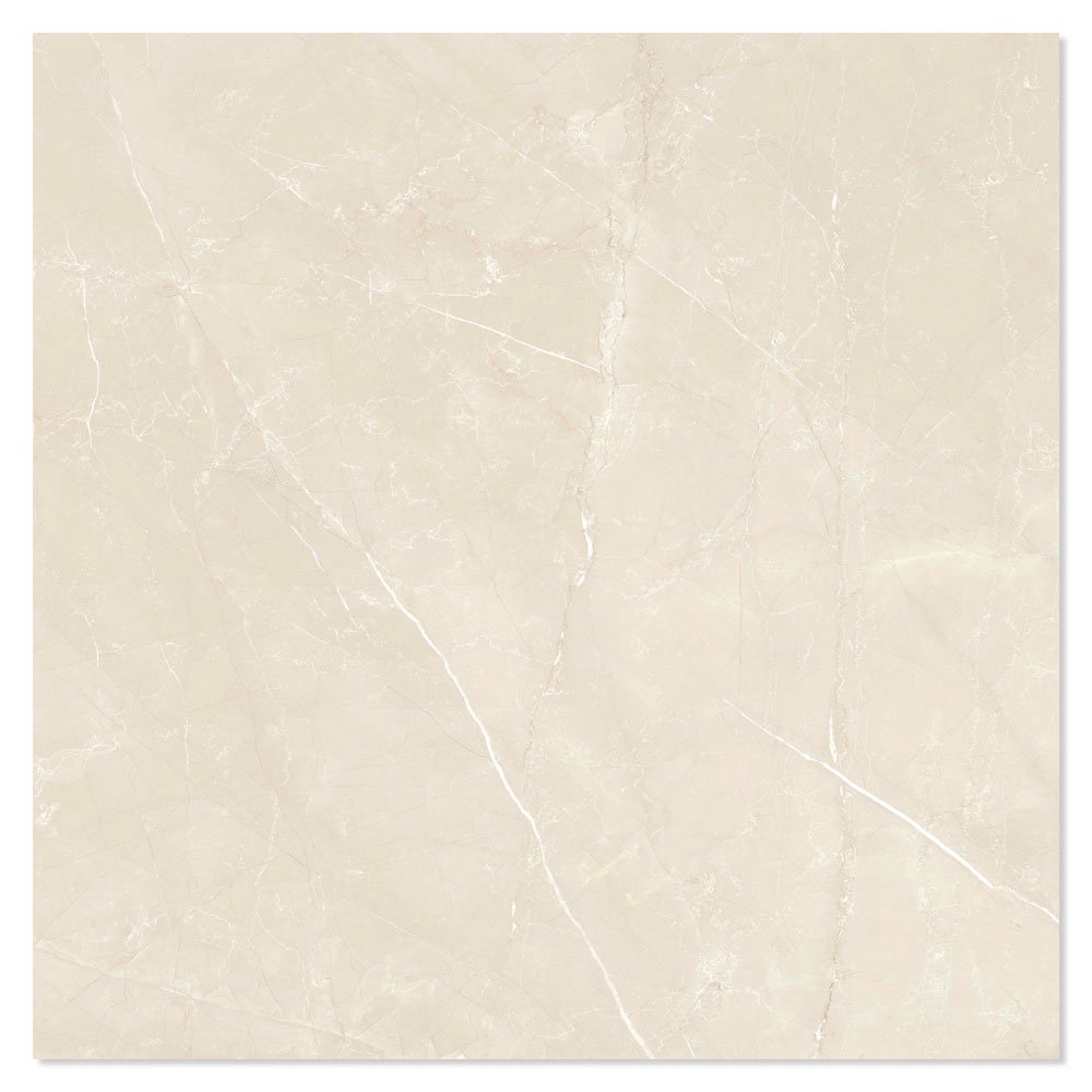 Marmor Klinker Inner Beige Satin 100x100 cm | Hill Ceramic®