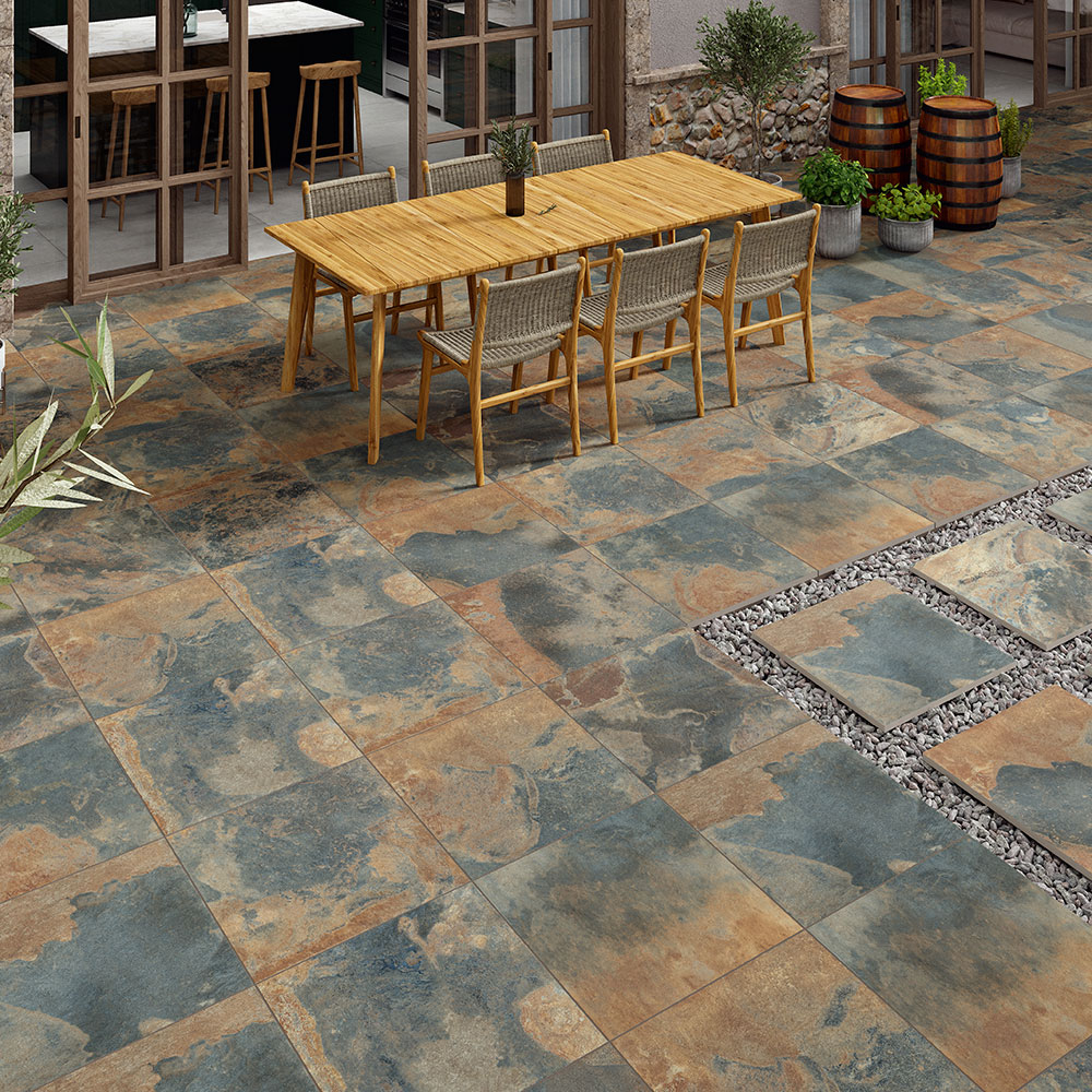 Utomhus Klinker Midland Brons Matt 60x60 cm Tjocklek 20 mm