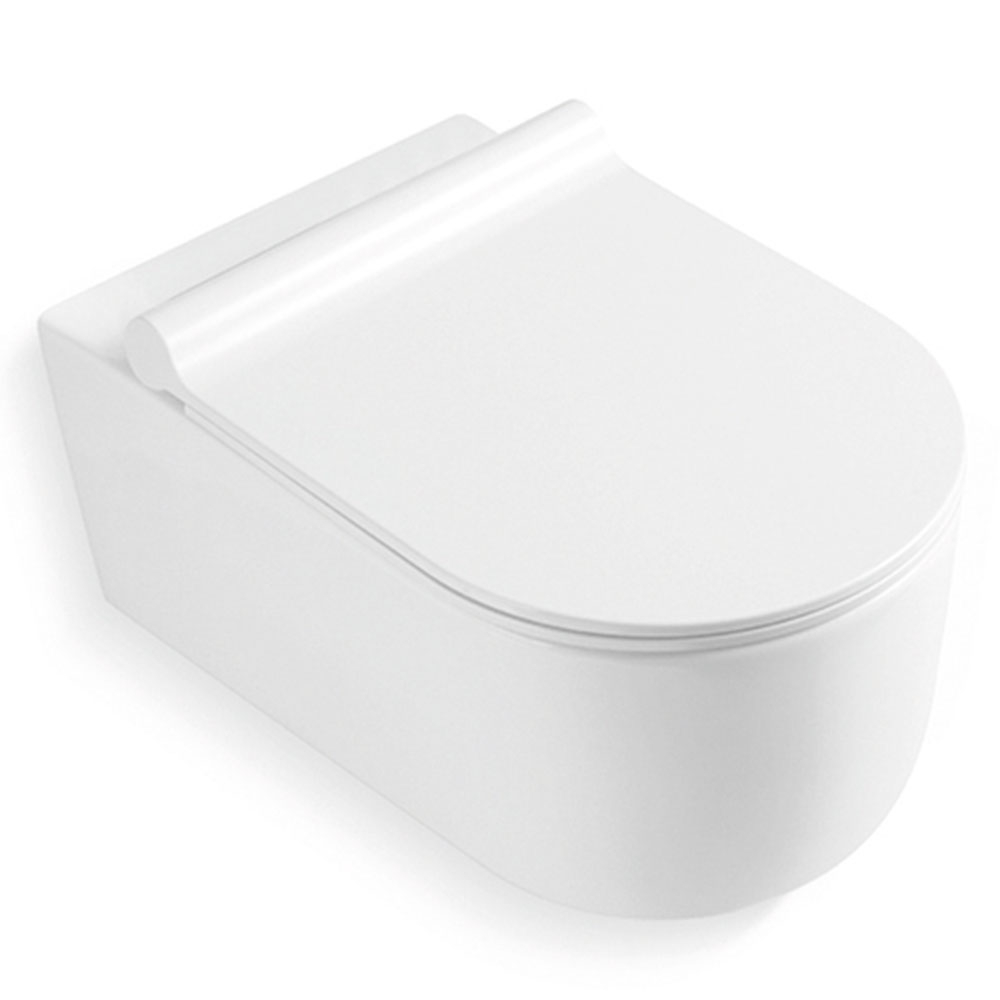 Bathco Vägghängd Toalett Elba Vit Blank | Hill Ceramic®