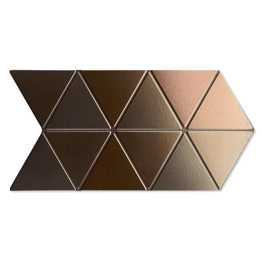 Kakel Triangle Brons Blank 28x49 cm | Hill Ceramic®