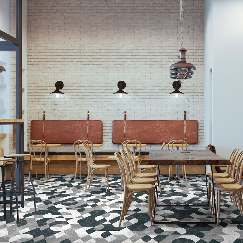 Marmor Hexagon Klinker Artis Mix Matt 15x17 cm | Hill Ceramic®