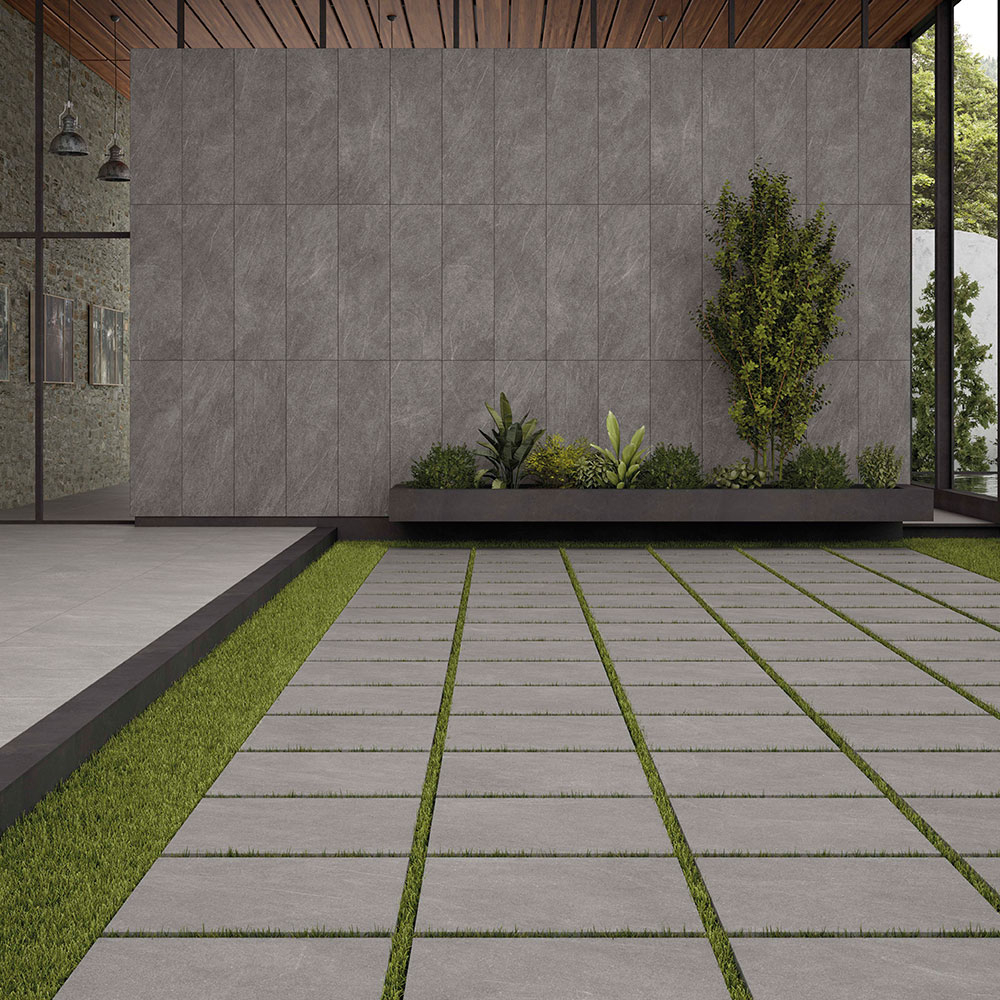 Utomhus Klinker Layen Grå Matt 60х60 cm Tjocklek 20 mm