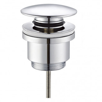 Bottenventil Pop-Up Krom för Tvättställ med Bräddavlopp