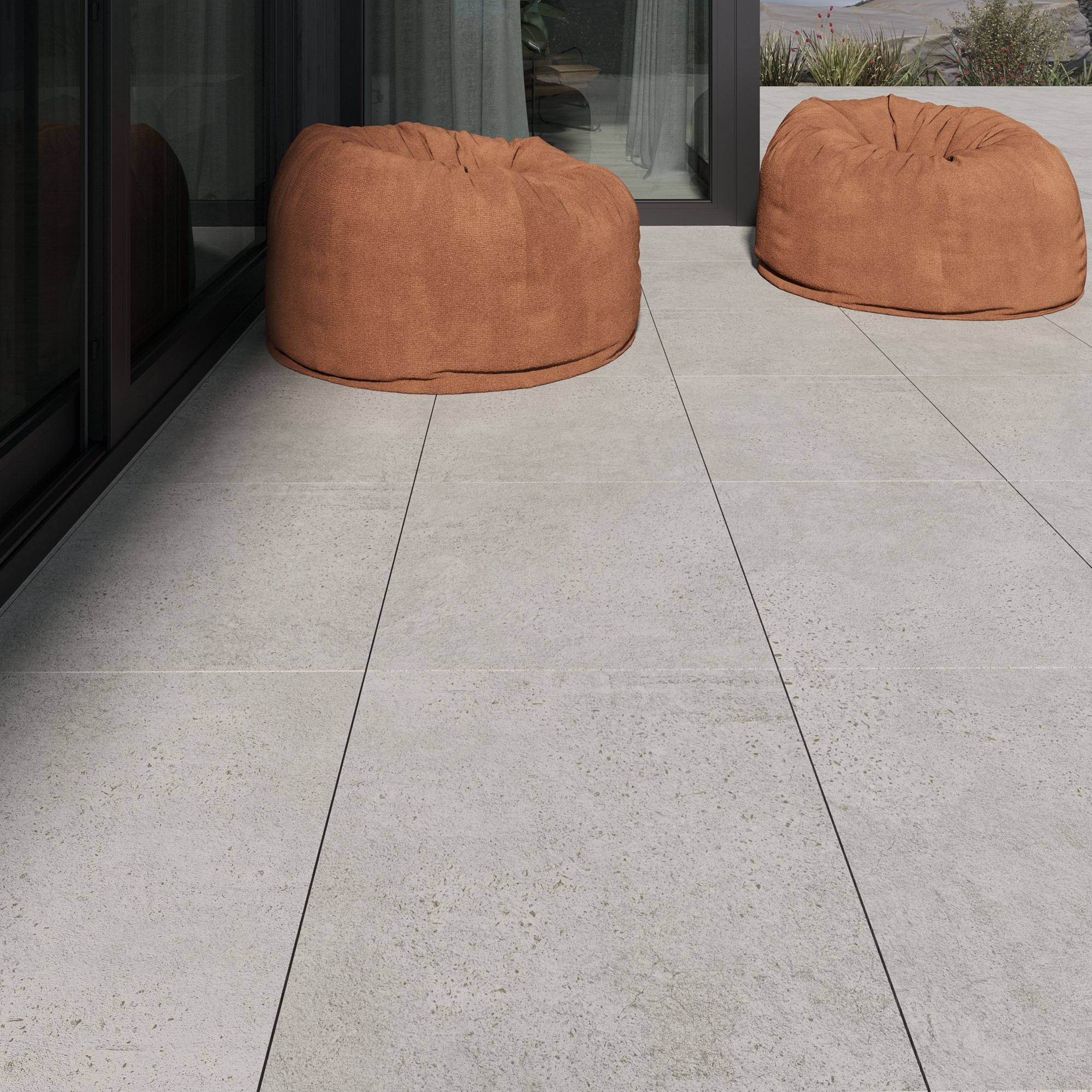 Utomhus Klinker Vårsten Ljusgrå Matt 60x60 cm Tjocklek 20 mm