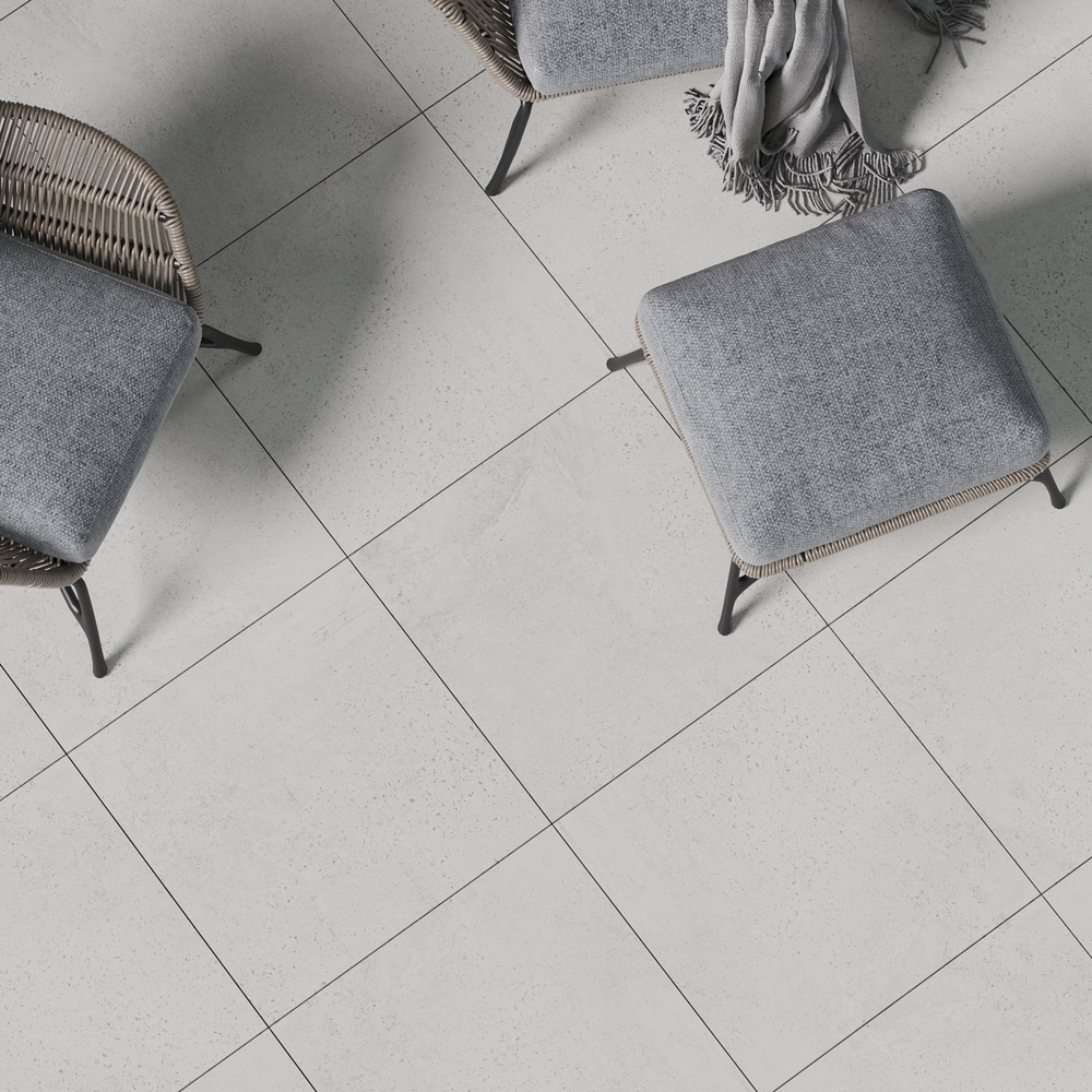 Utomhus Klinker Vårsten Vit Matt 60x60 cm Tjocklek 20 mm