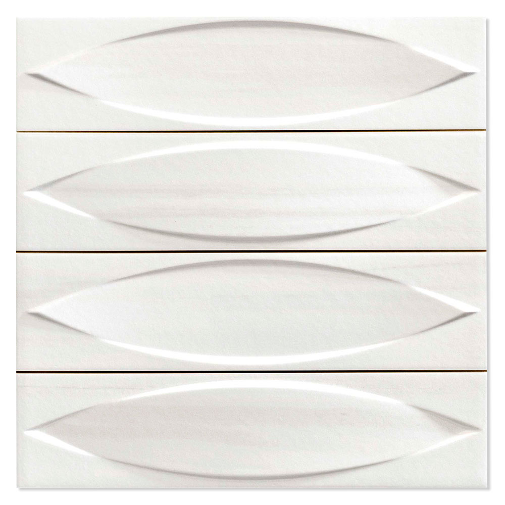 Kakel Prismatica Vit Matt 33x33 cm | Hill Ceramic®