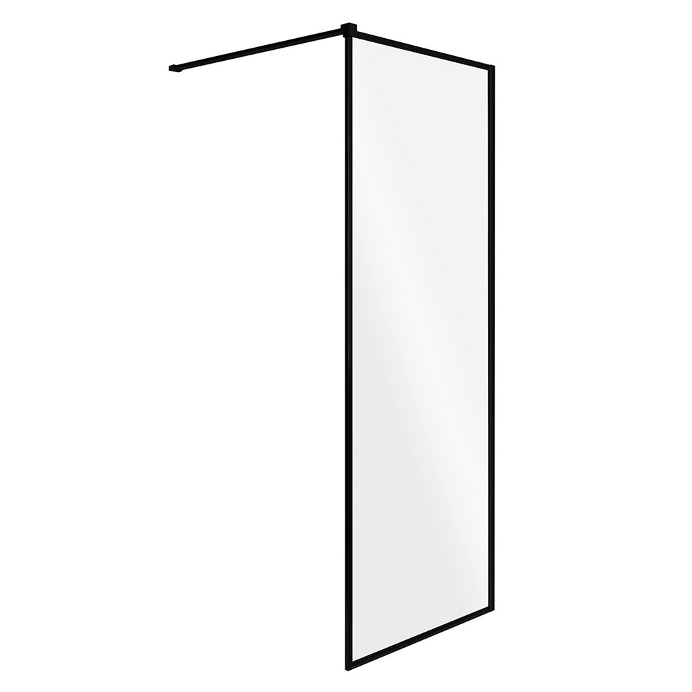 Duschvägg Nordhav Svart 8 mm 120x190 cm | Hill Ceramic®