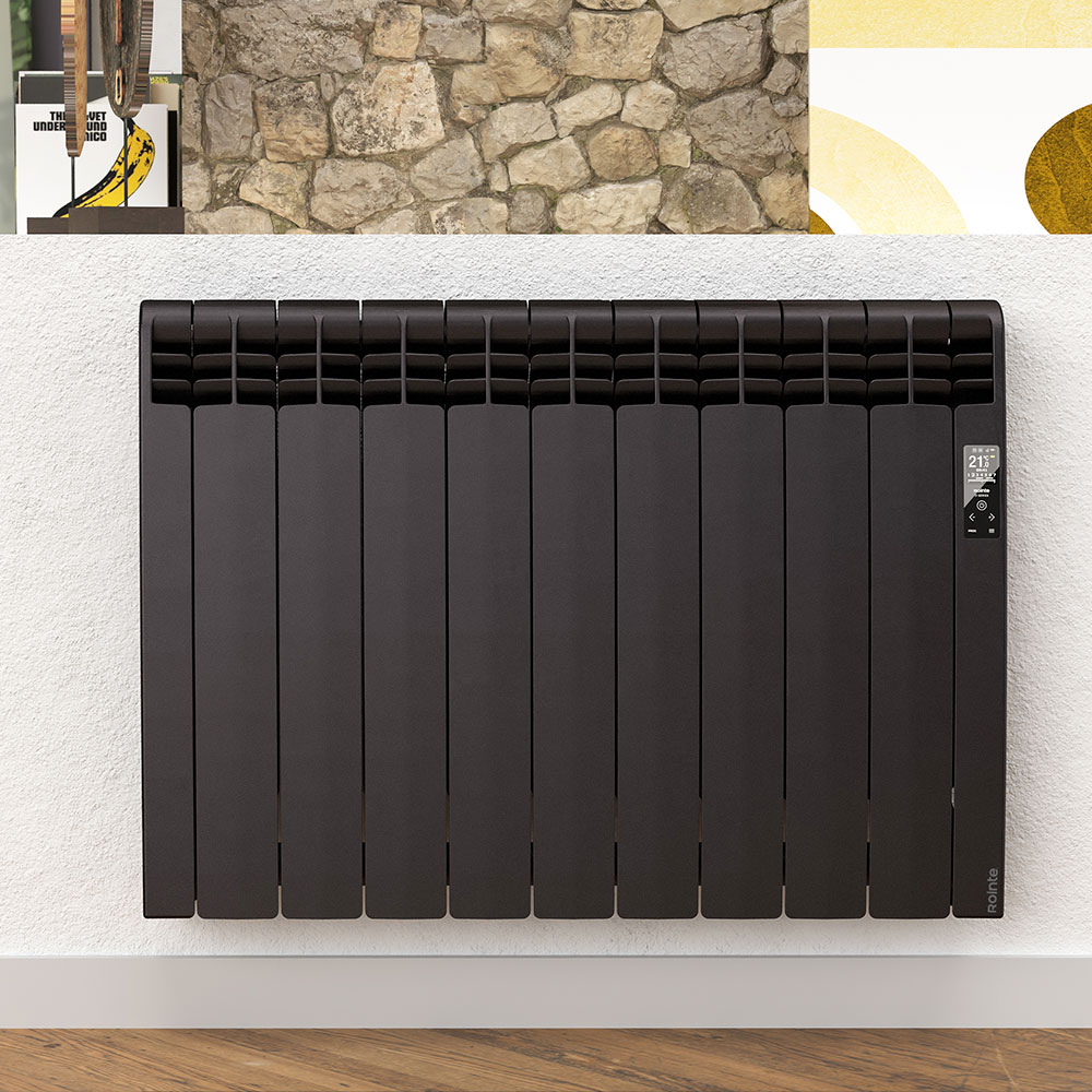 Rointe El Radiator 990 W Wi-Fi D Series Svart | Hill Ceramic®