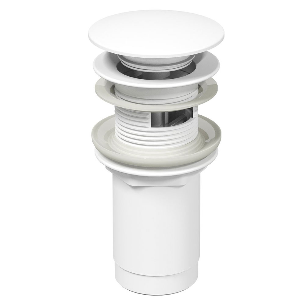 Ravak Bottenventil Vit Matt med Bräddavlopp | Hill Ceramic®