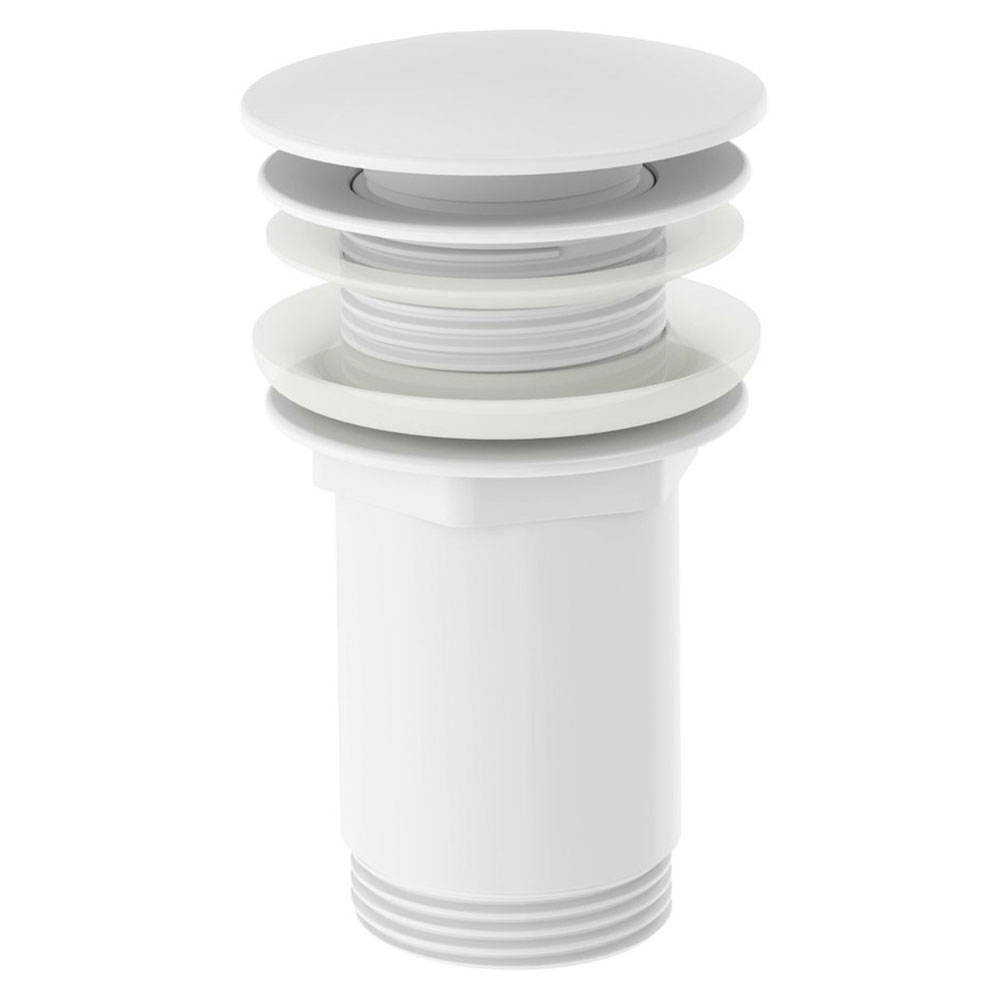 Ravak Bottenventil System R för Tvättställ Vit Matt utan Bräddavlopp