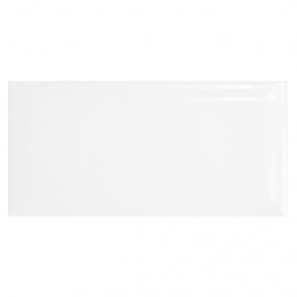 Premium Biselado Fasad Vit 7.5x15 cm | Hill Ceramic®