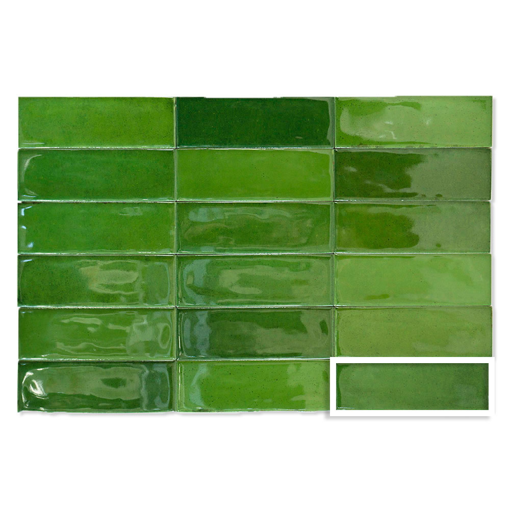 Klinker Pixel Olive Blank 5x15 cm | Hill Ceramic®