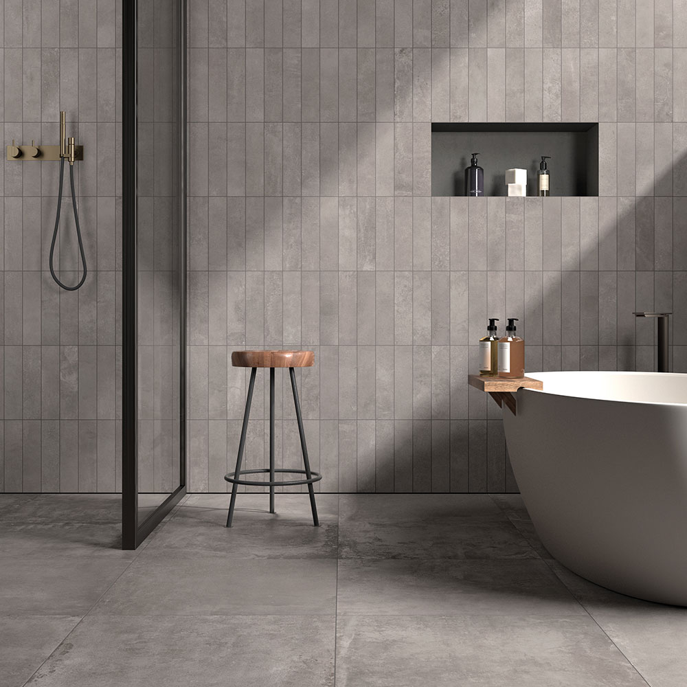 Unicomstarker Klinker Oxid Silver Matt 7x30 cm | Hill Ceramic®