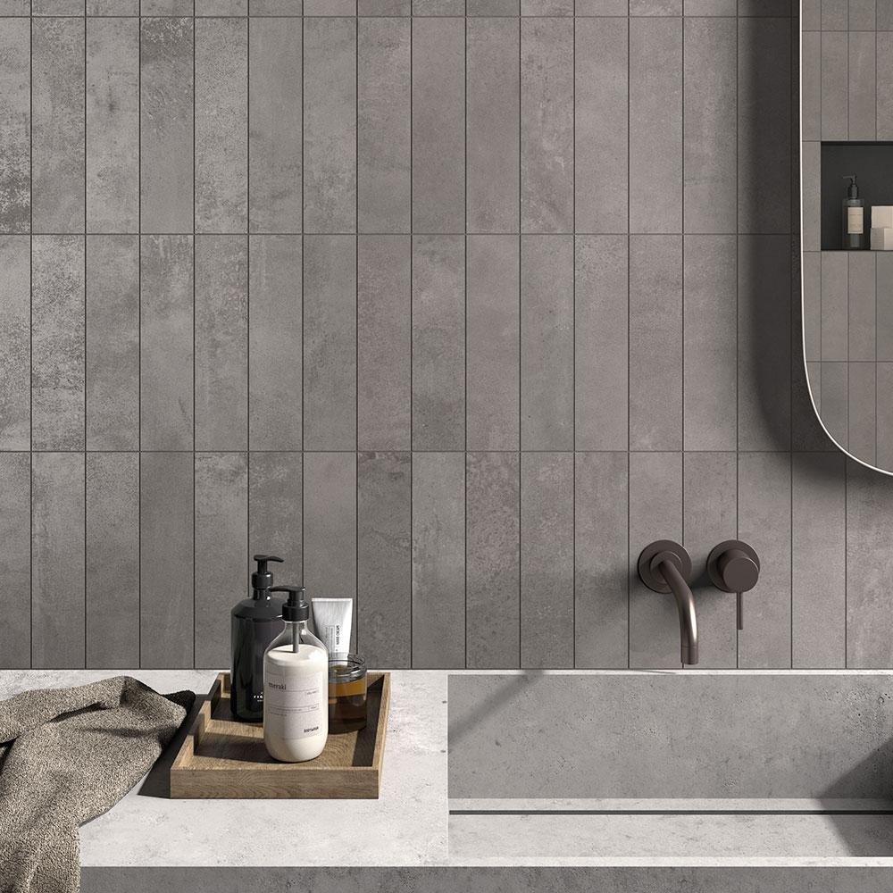 Unicomstarker Klinker Oxid Silver Matt 7x30 cm | Hill Ceramic®