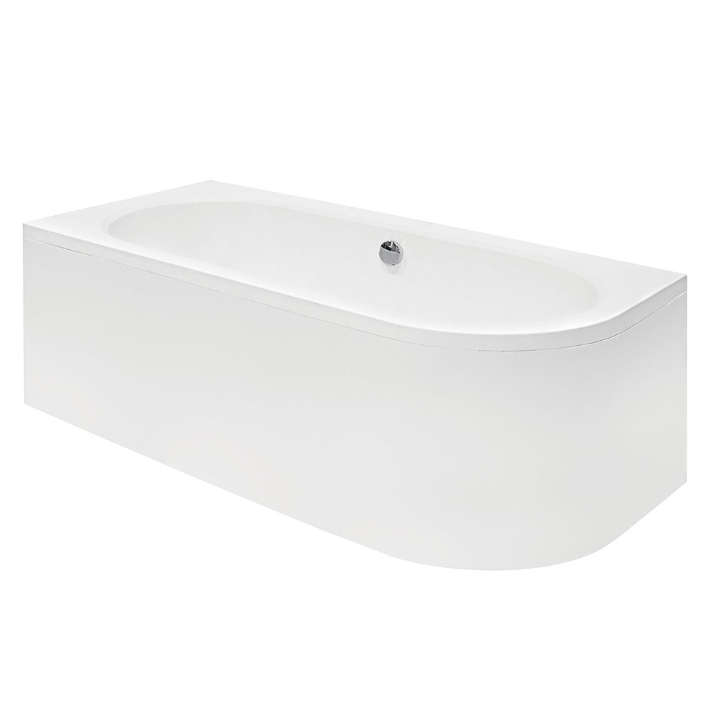 Badkar Solhaga Vit Blank Vänster 150 cm (Utan Panel & Avlopp)