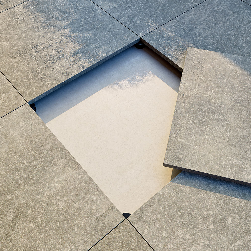 Utomhus Klinker Stonearts Grå Matt 60x60 cm Tjocklek 20 mm