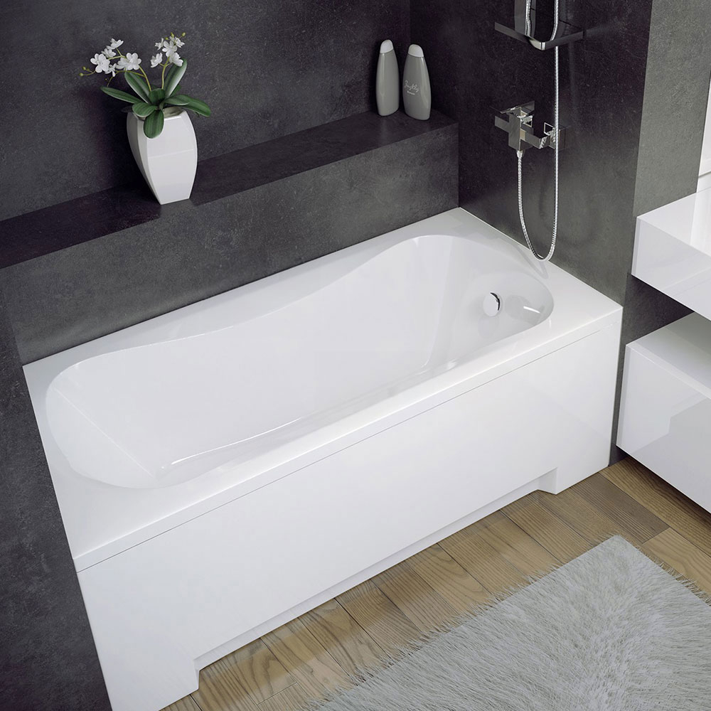 Badkar Mexico Vit Blank 130 cm (Utan Panel & Avlopp) | Hill Ceramic®