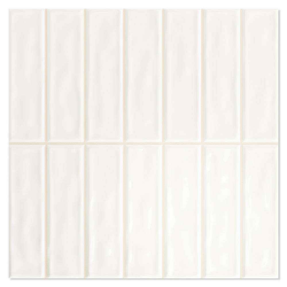Kakel Celest Vit Stick Blank 20x20 (2.5x10) cm | Hill Ceramic®