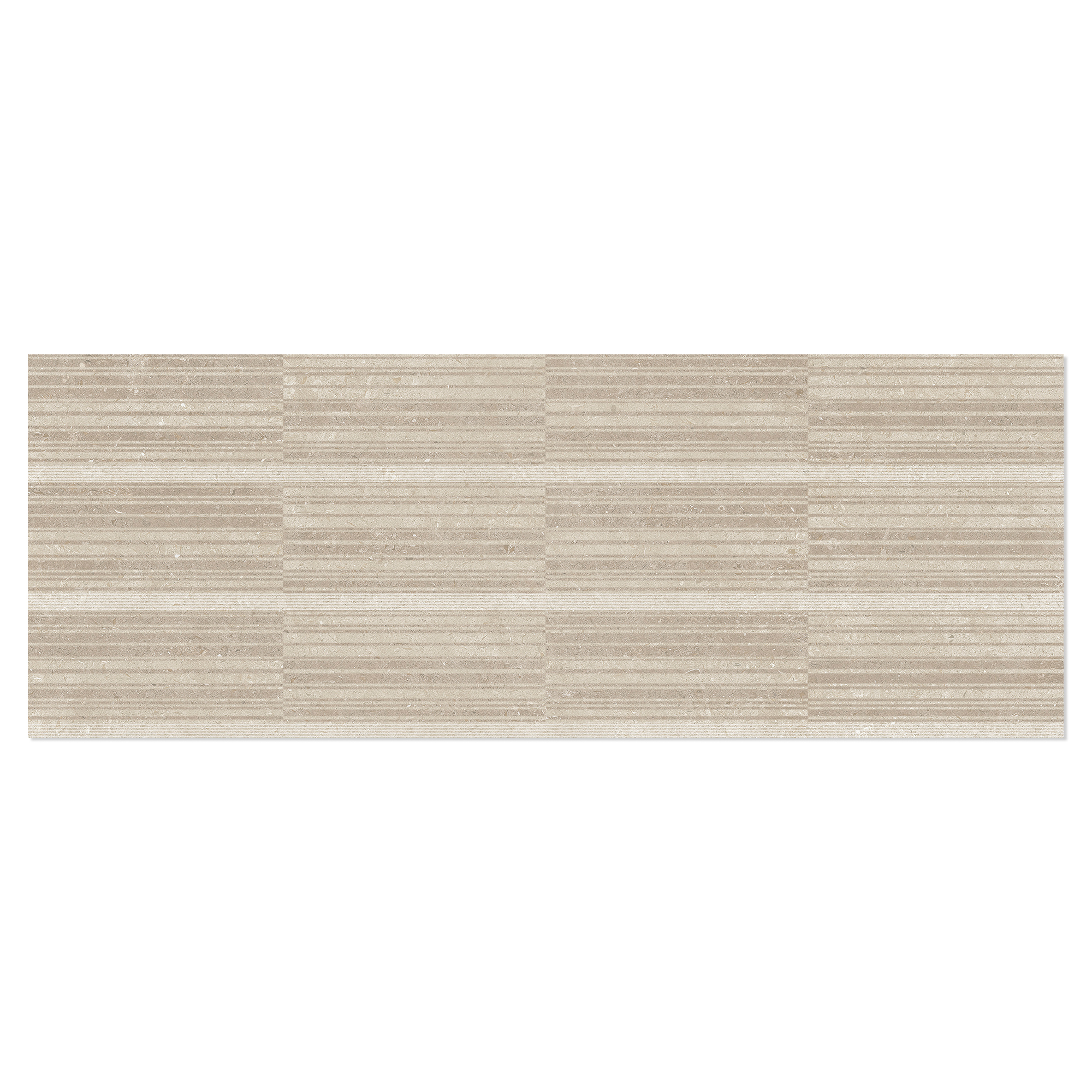 Dekor Kakel Kalksten Nord Beige Warm Matt-Relief 33x90 cm