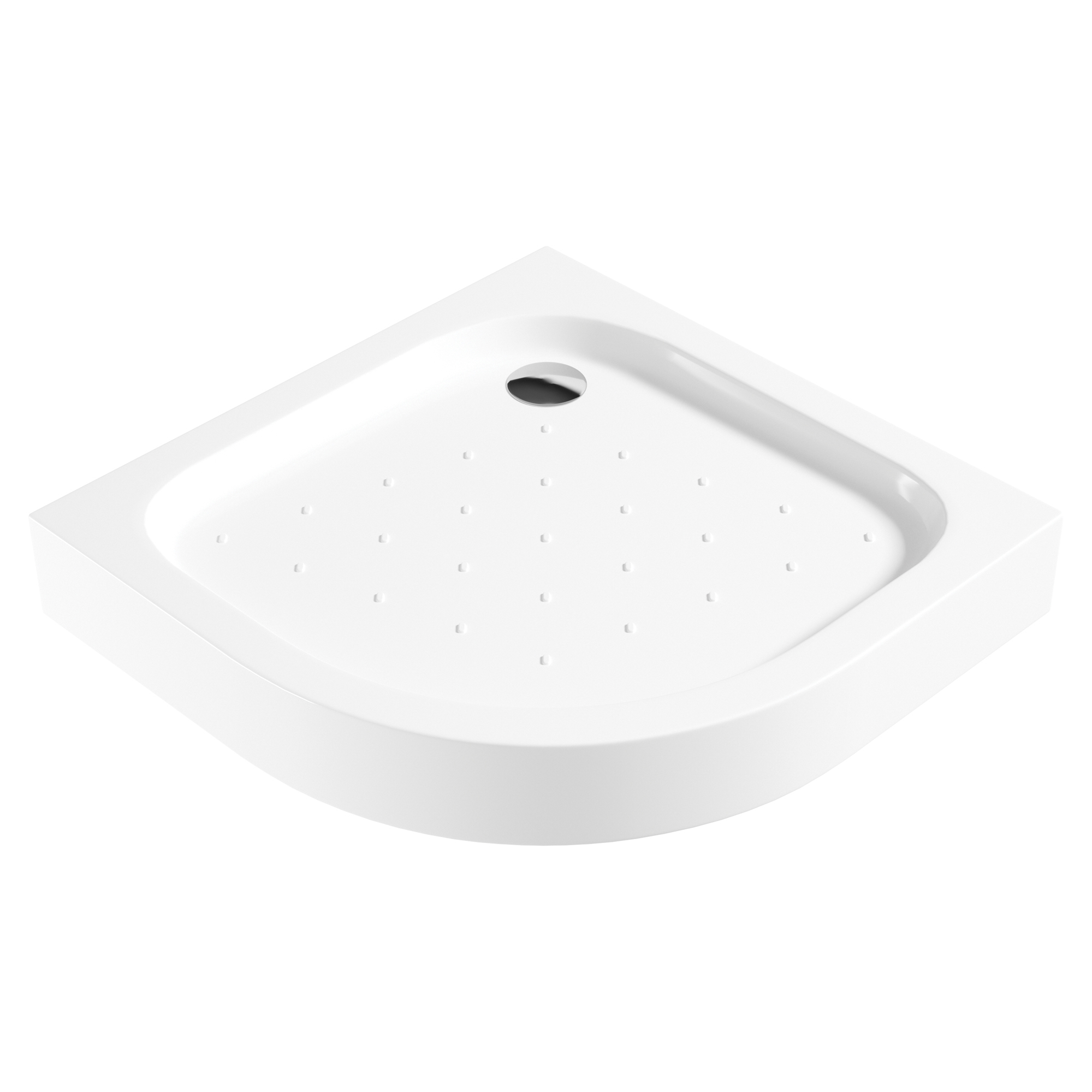 Duschkar Funkia 80x80 cm Rund Vit Blank | Hill Ceramic®