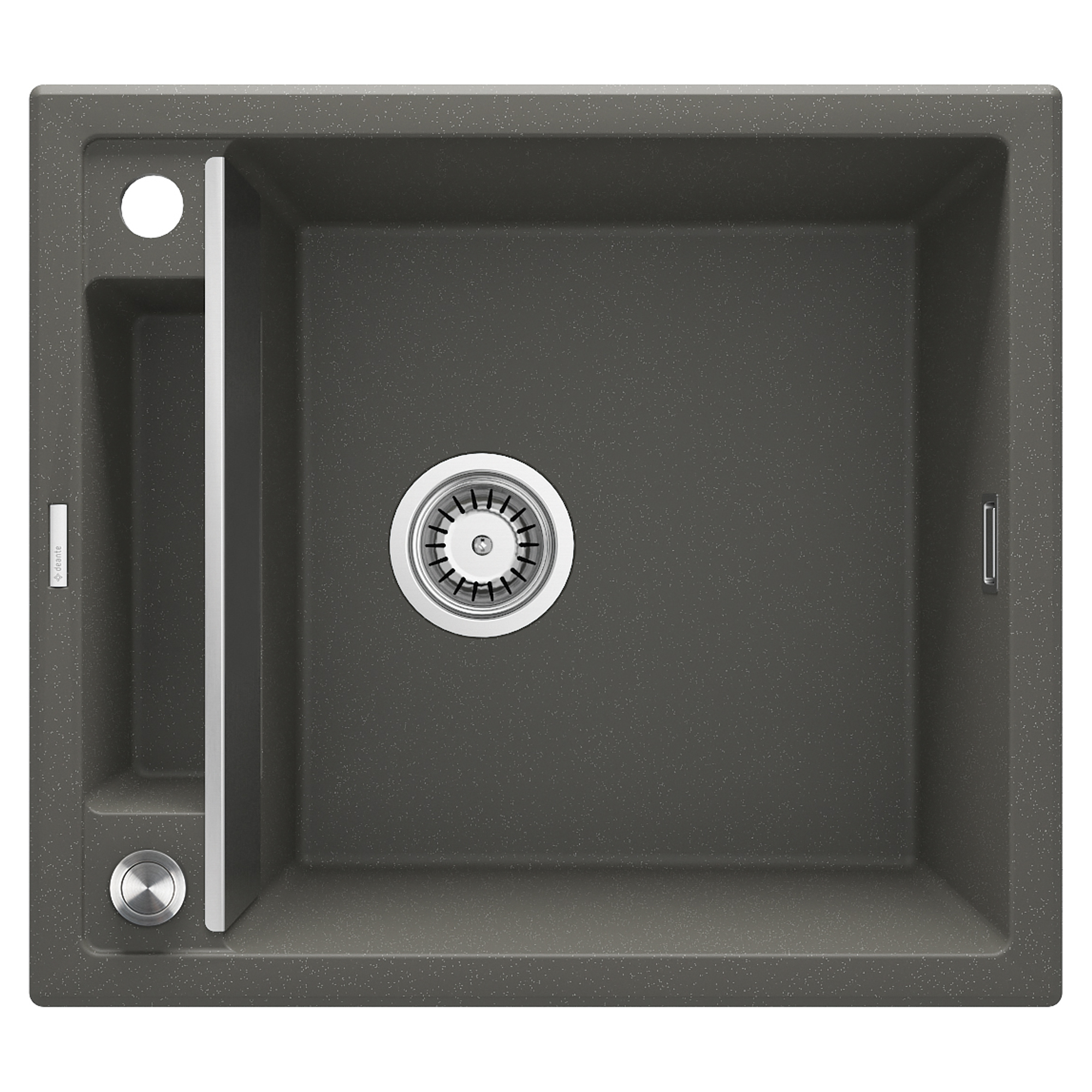 Granit Diskho Magnetic Antracit Metallic Matt 56x50 cm med Vattenlås