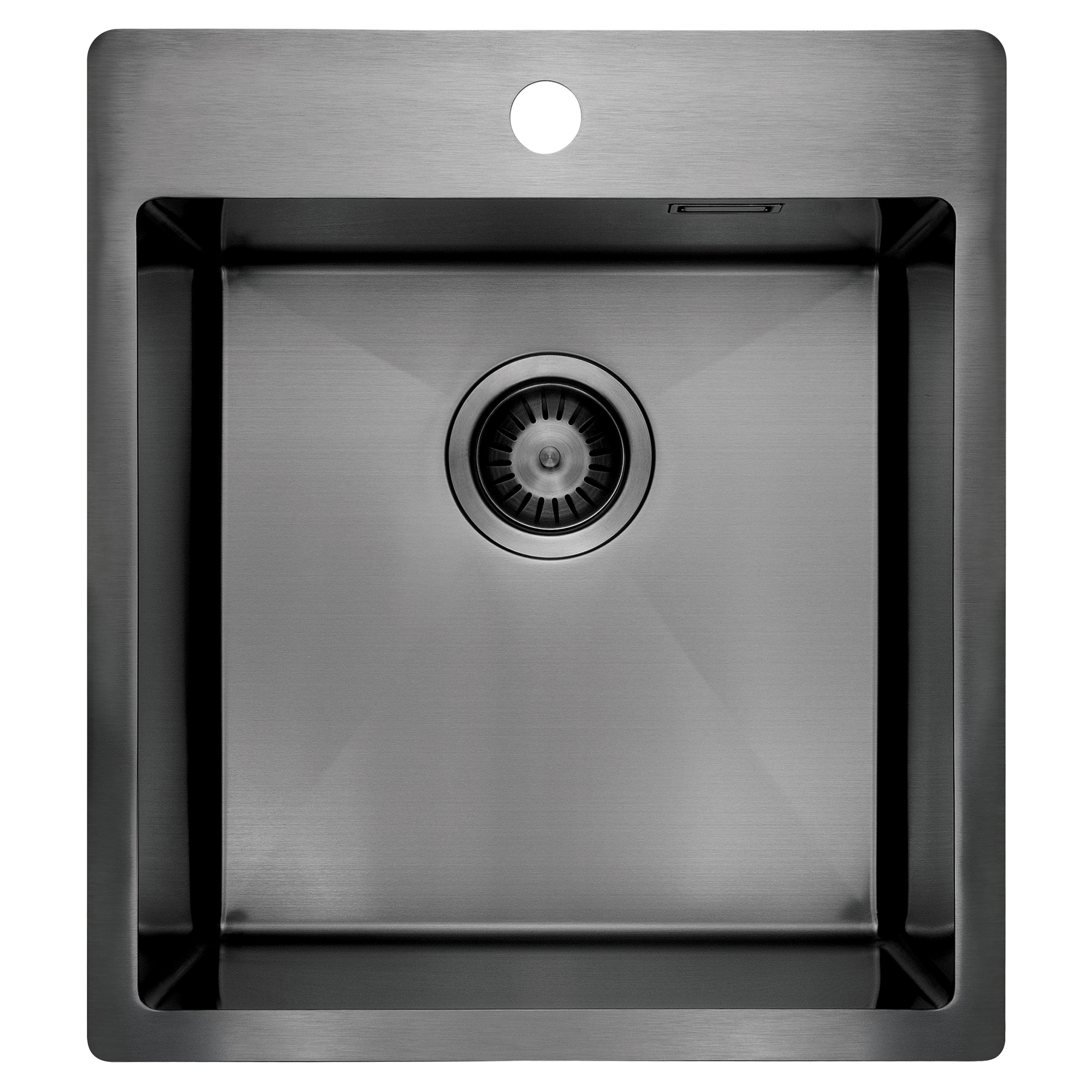 Stål Diskho Olfato Grå Titanium Matt 45x51 cm med Vattenlås