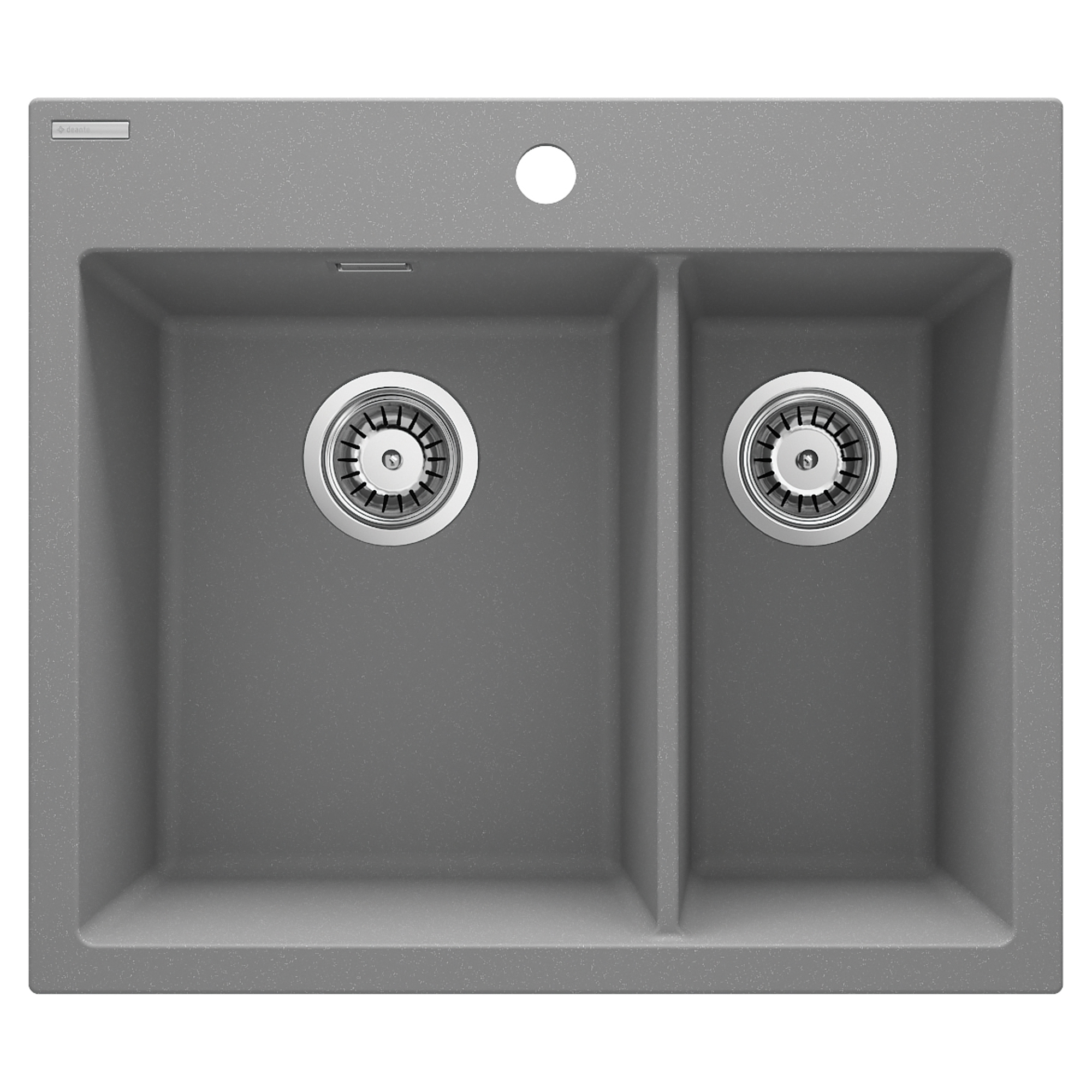 Granit Diskho Eridan Grå Metallic Matt 60x52 cm med Vattenlås