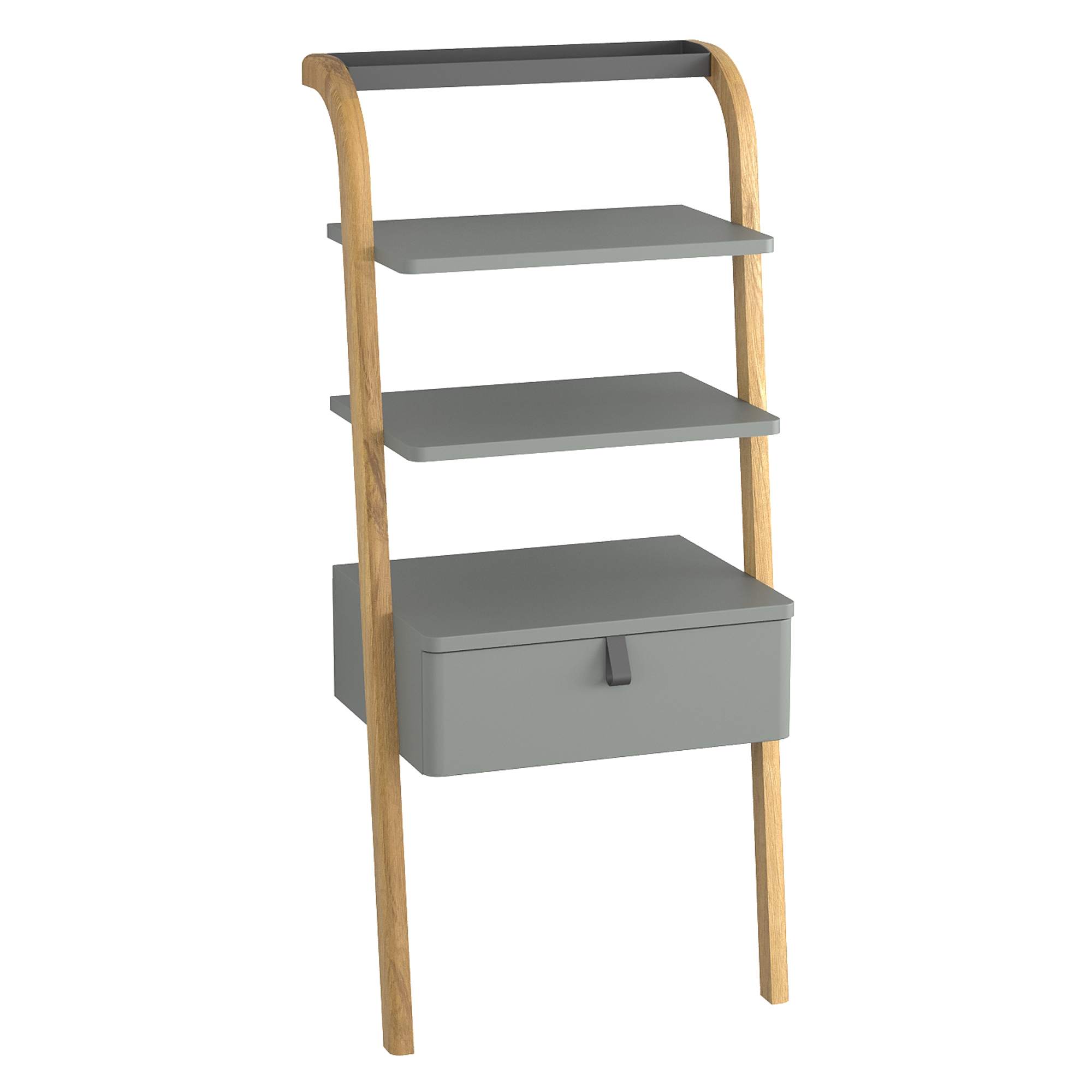 Hyllenhet med Låda Velar Grå Matt 50 cm | Hill Ceramic®