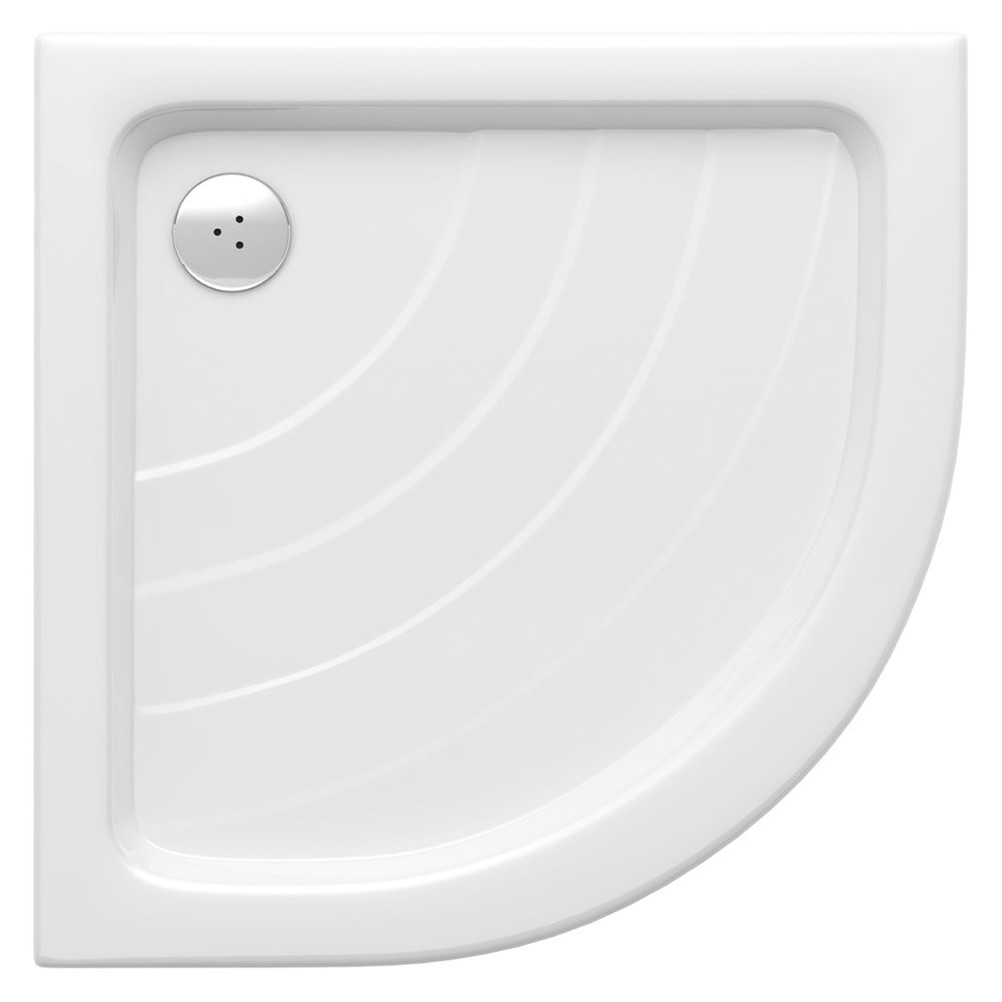 Ravak Duschkar Ronda LA 80x80 Rund Vit Blank | Hill Ceramic®