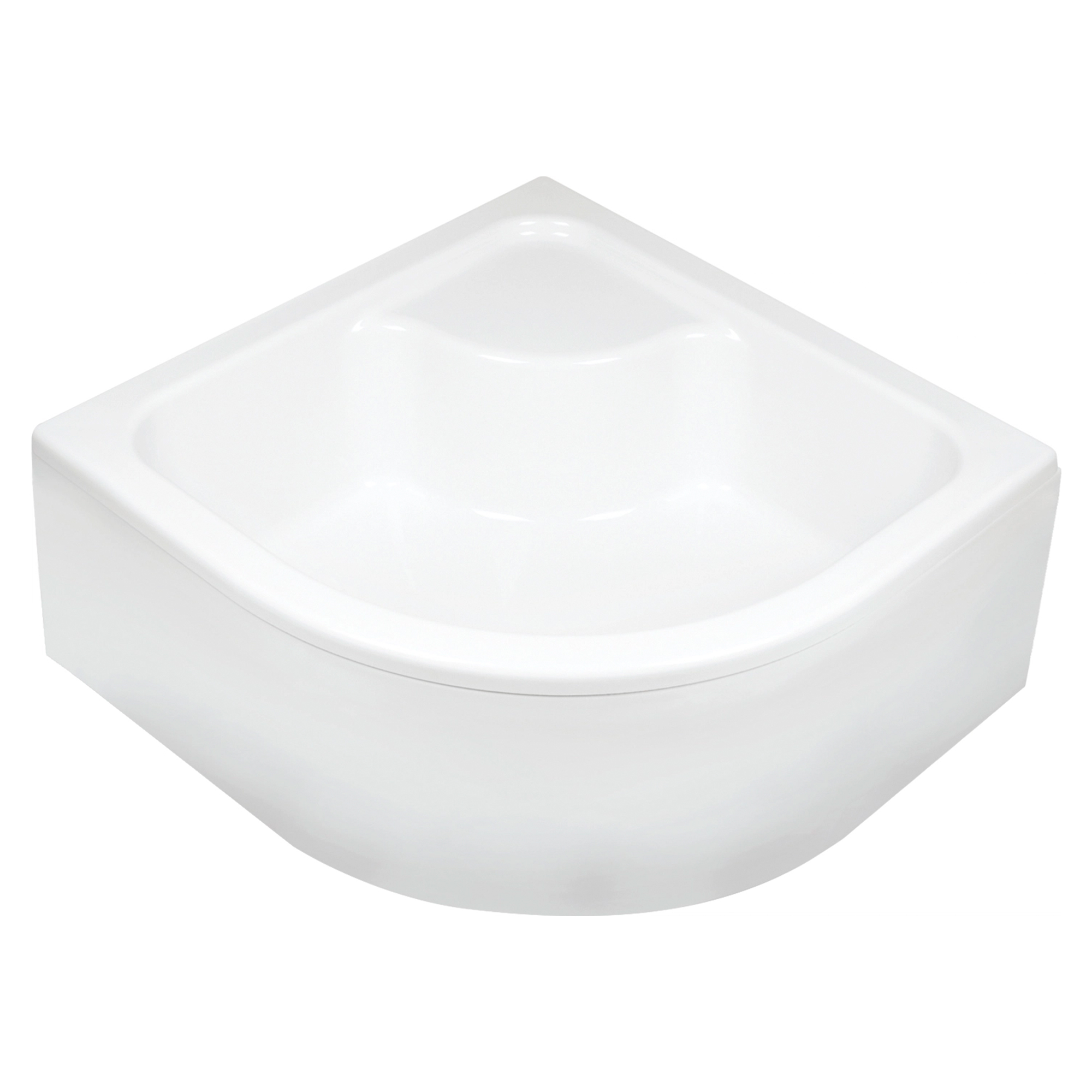 Duschkar Deep 80x80 cm Rund Vit Blank | Hill Ceramic®