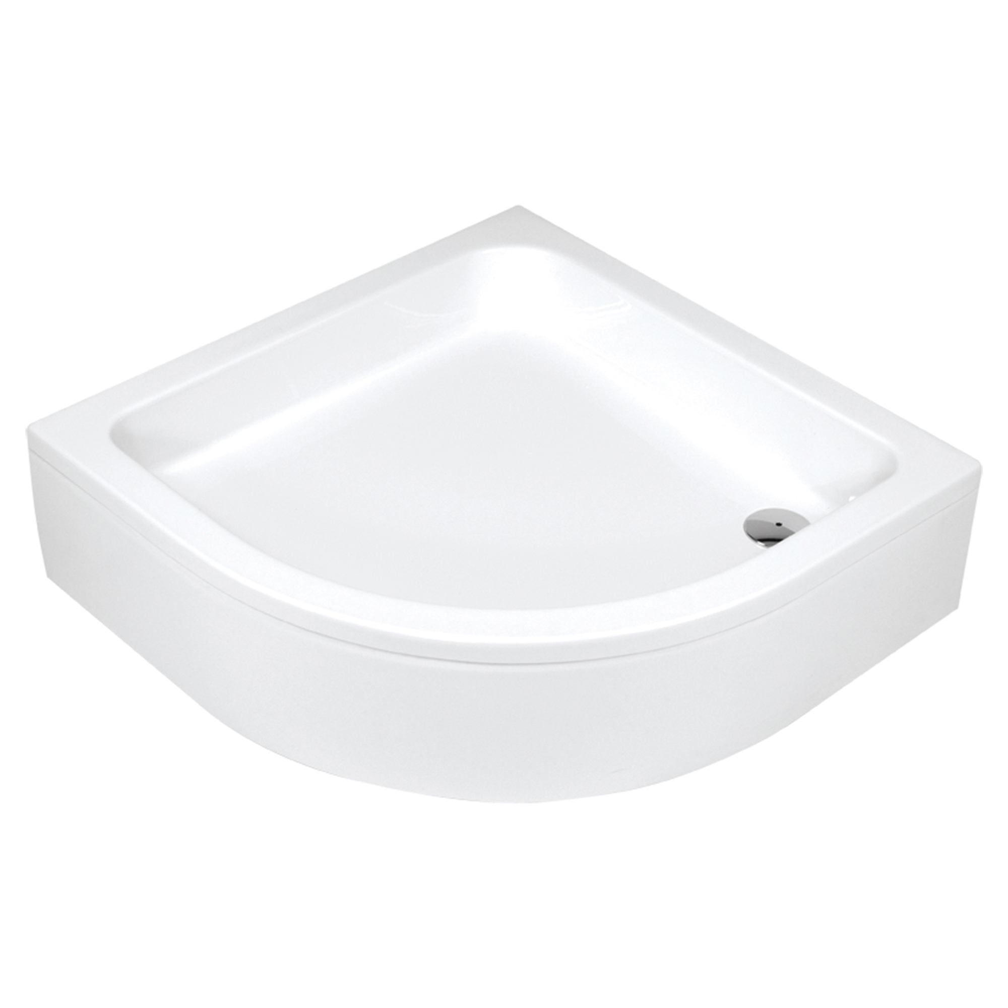 Duschkar Plus 80x80 cm Rund Vit Blank | Hill Ceramic®