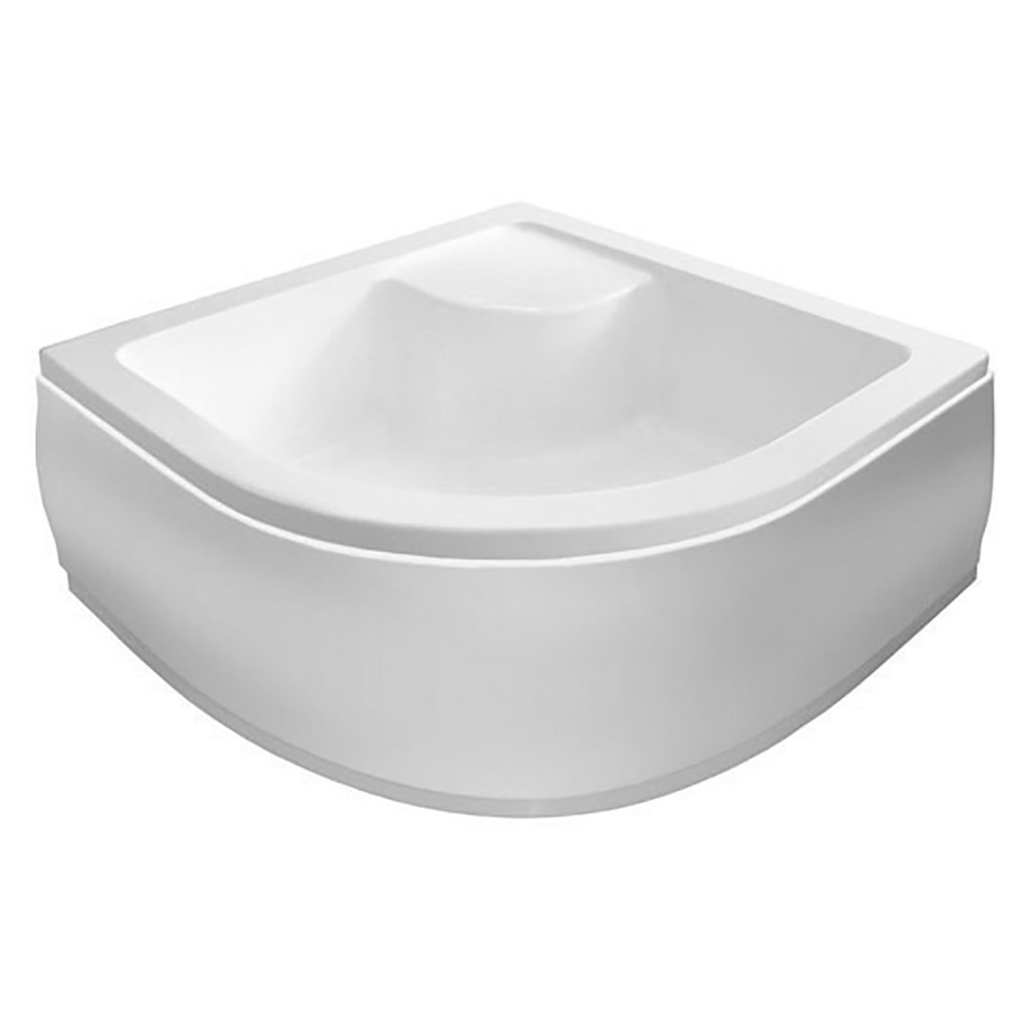 Duschkar Fioris Rund 80x80 cm Vit Blank | Hill Ceramic®