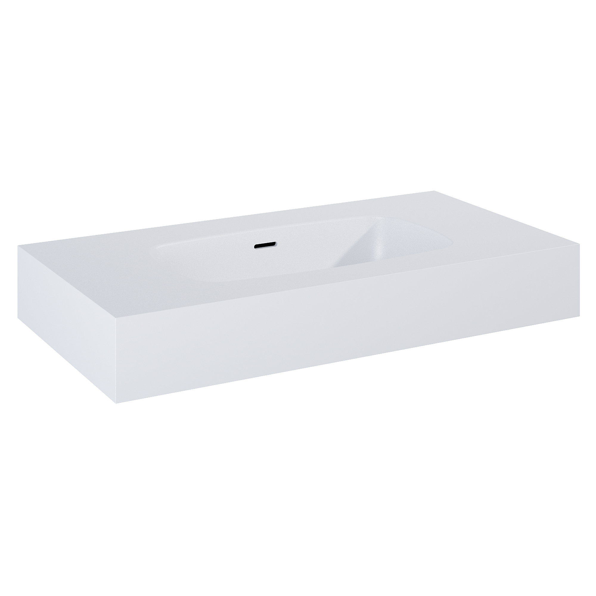 Tvättställ Luvo Vit Matt 80 cm | Hill Ceramic®