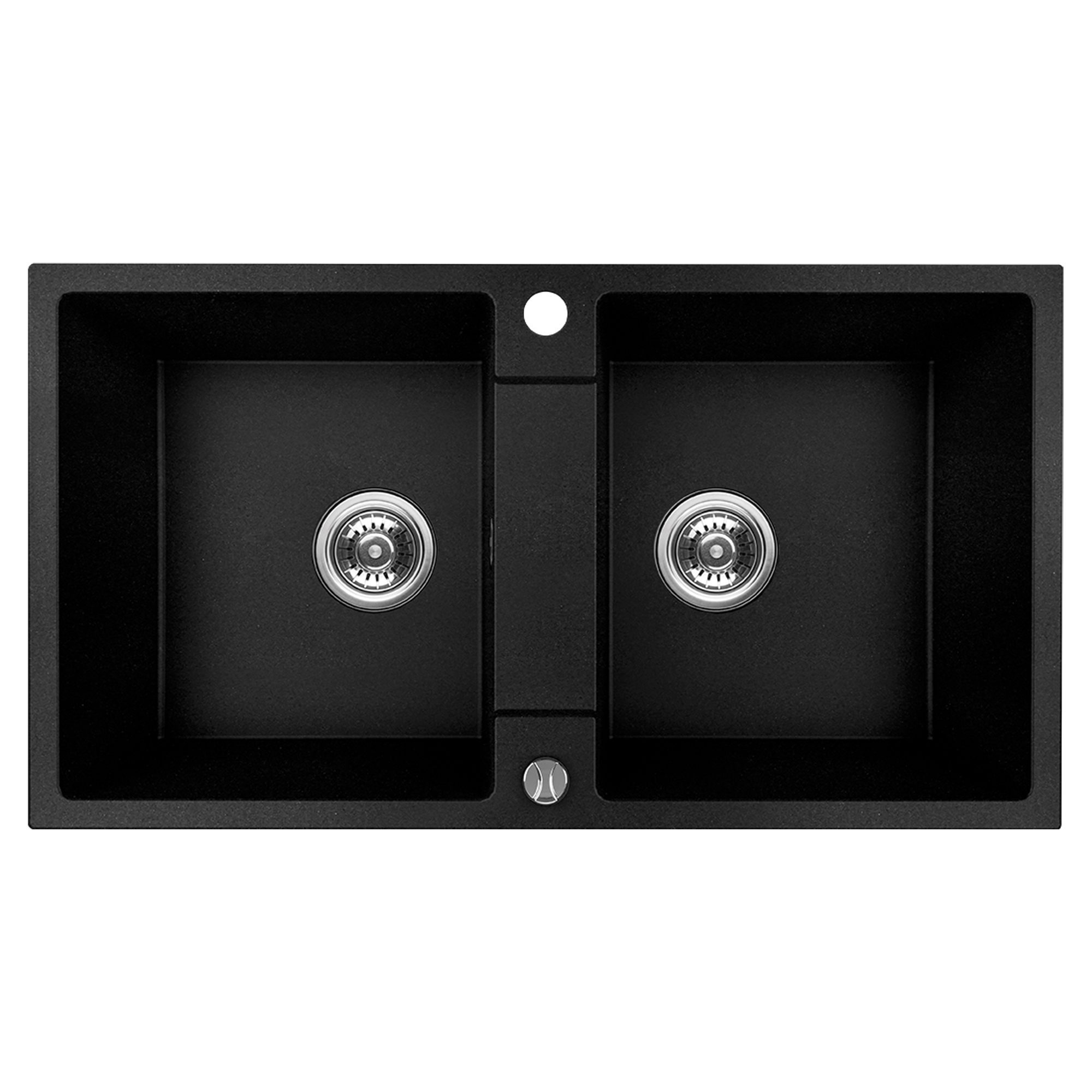 Granit Diskho Fumo Svart Matt 80x44 cm med Vattenlås | Hill Ceramic®