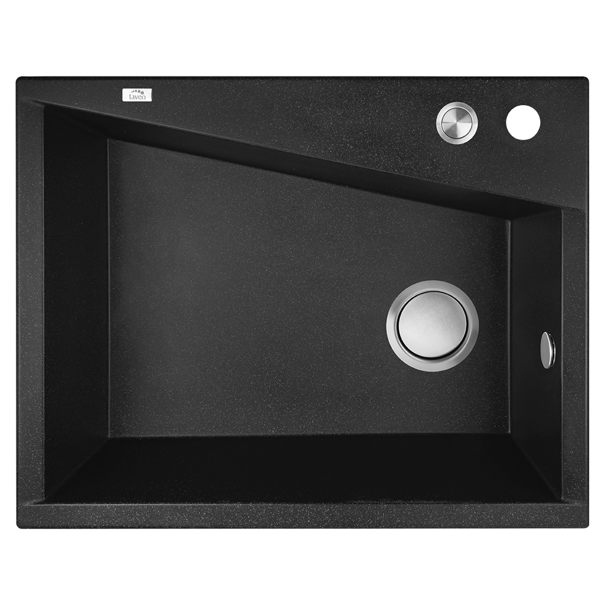 Granit Diskho Granu Svart Matt 60x48 cm med Vattenlås | Hill Ceramic®