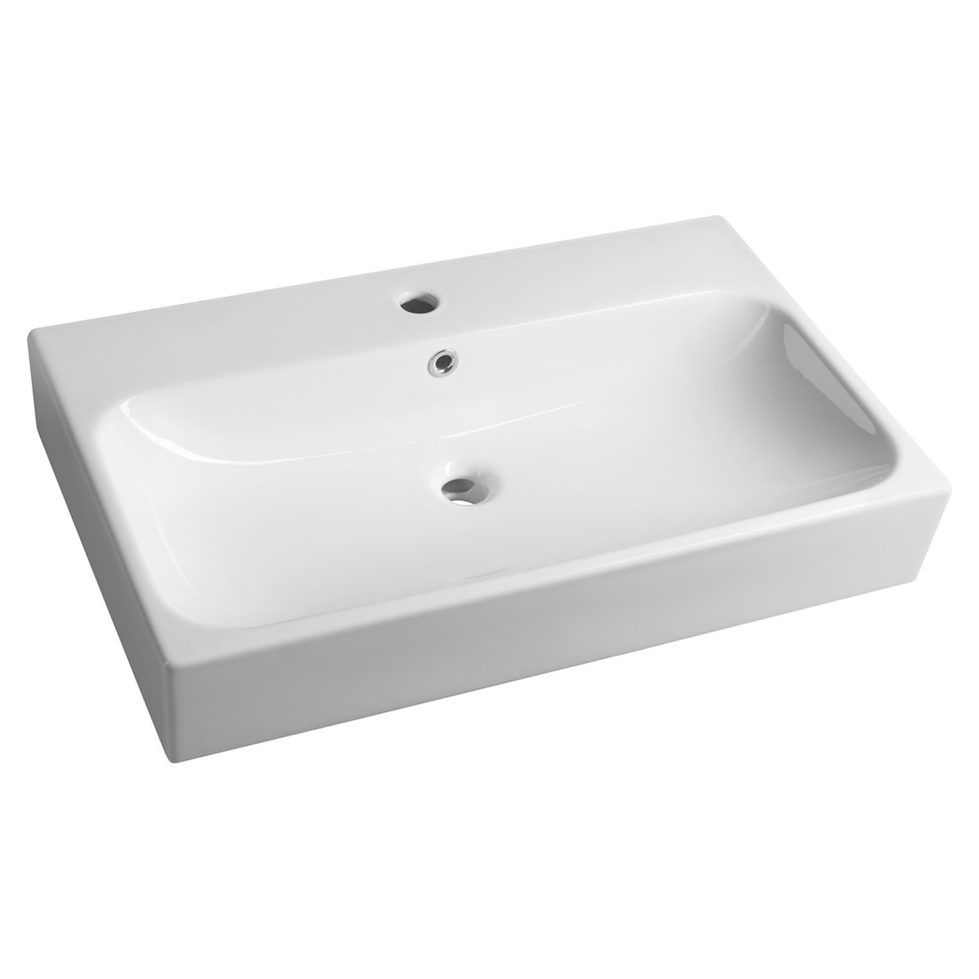 Tvättställ Savero Vit Blank 76x47 cm | Hill Ceramic®