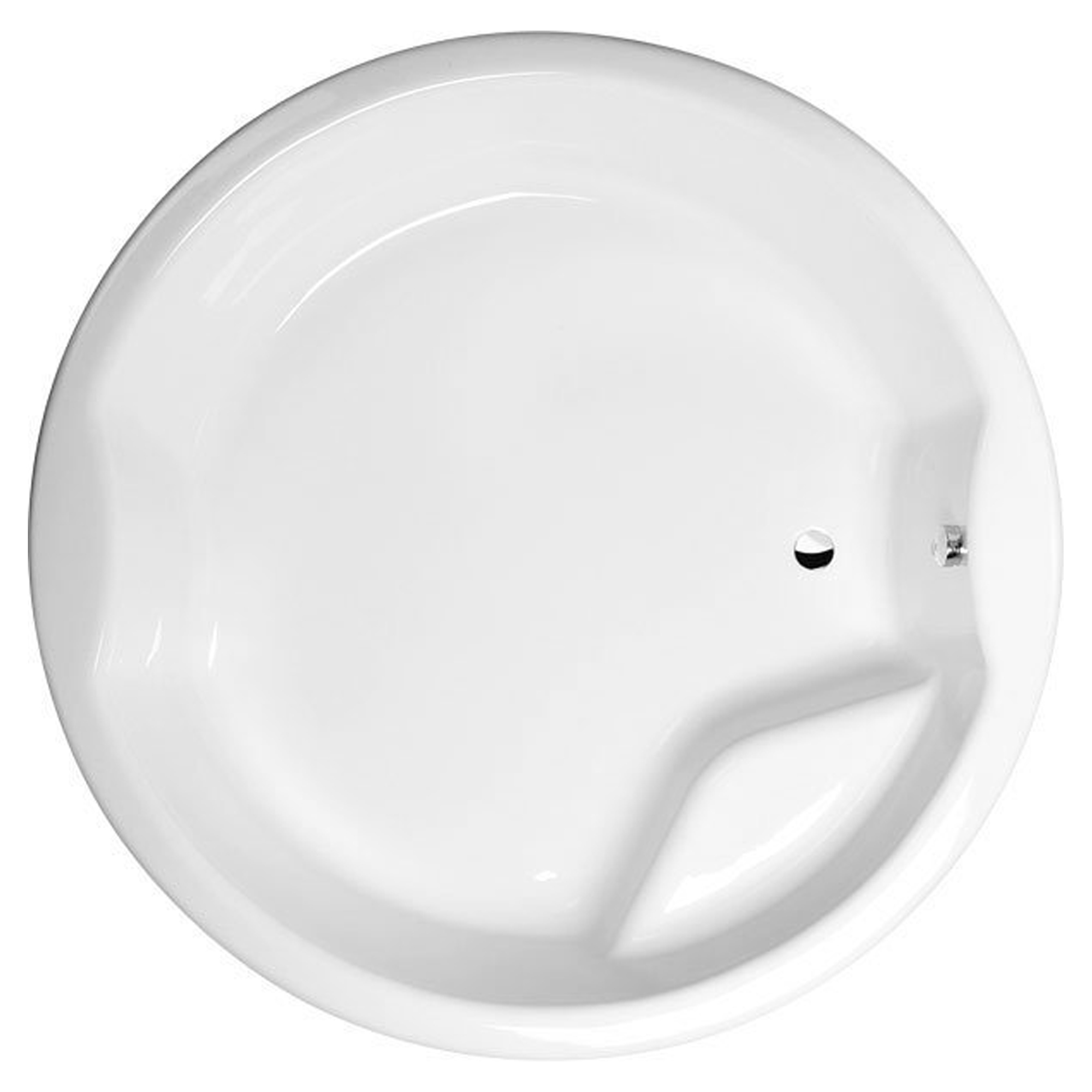 Rund Badkar Daphne Vit Blank 172x49 cm | Hill Ceramic®