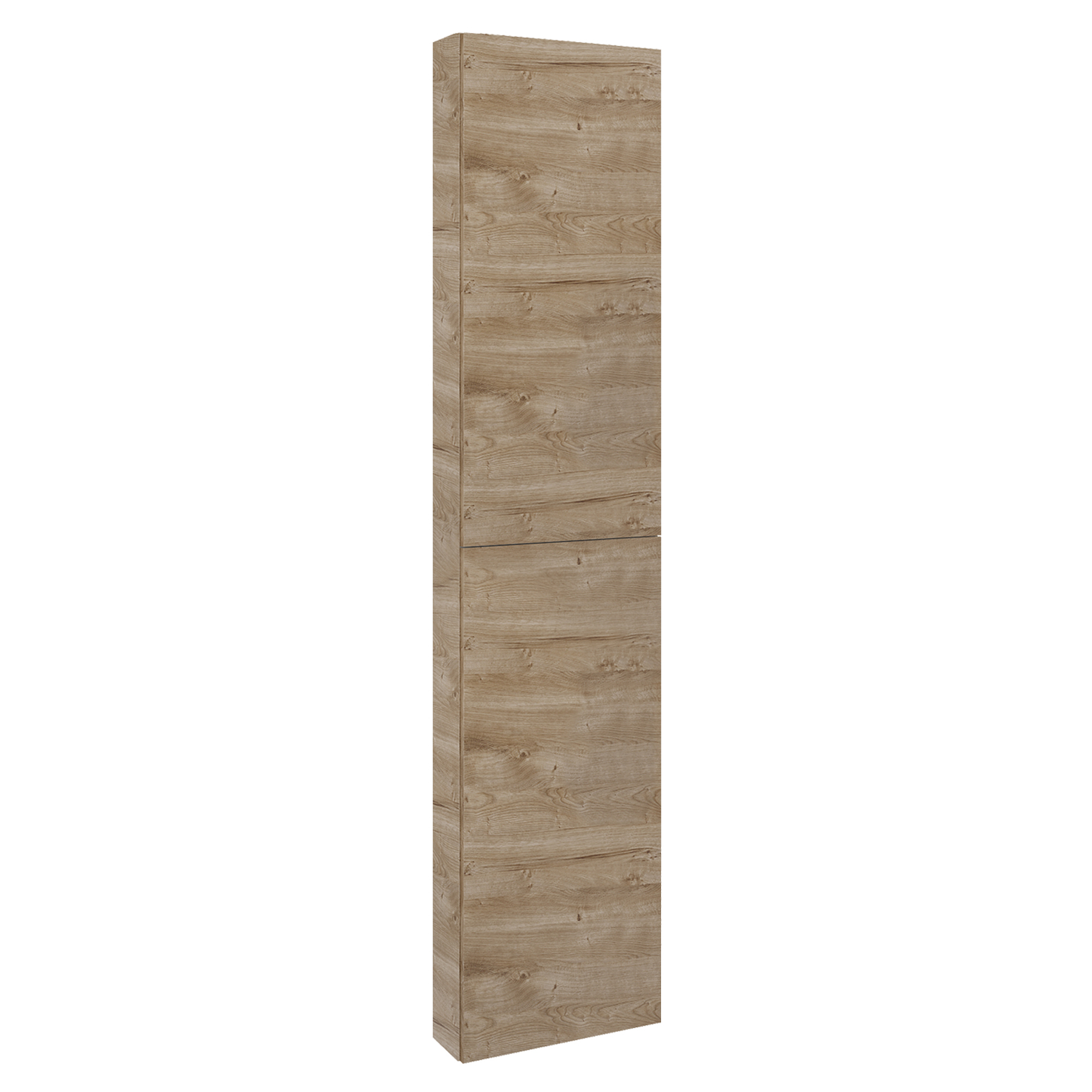 Högskåp Unity med Två Dörrar Ek Trä Matt 40x12.6x180 cm