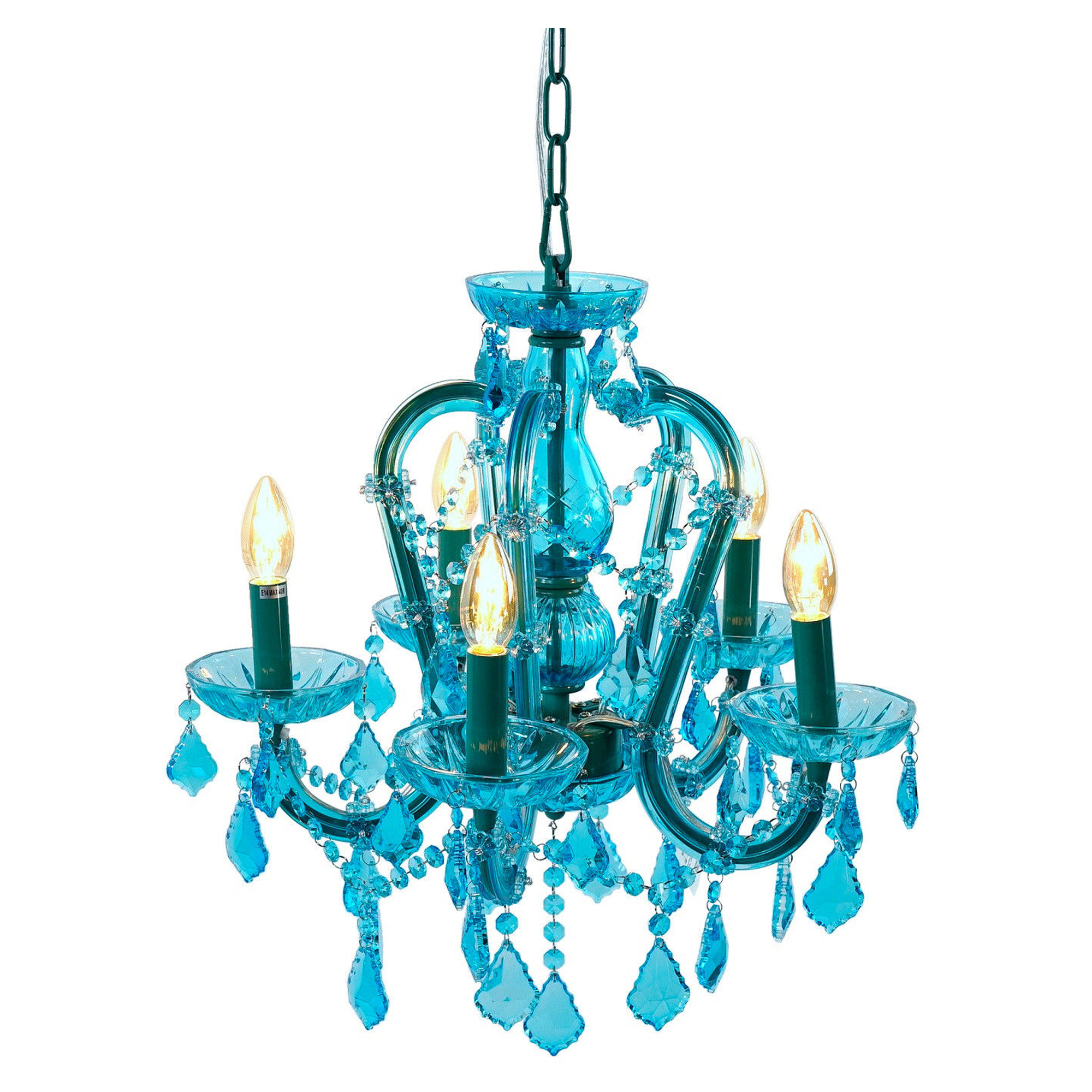 Werner Voss Hängande Lampa Aurora Delta Blå Blank | Hill Ceramic®