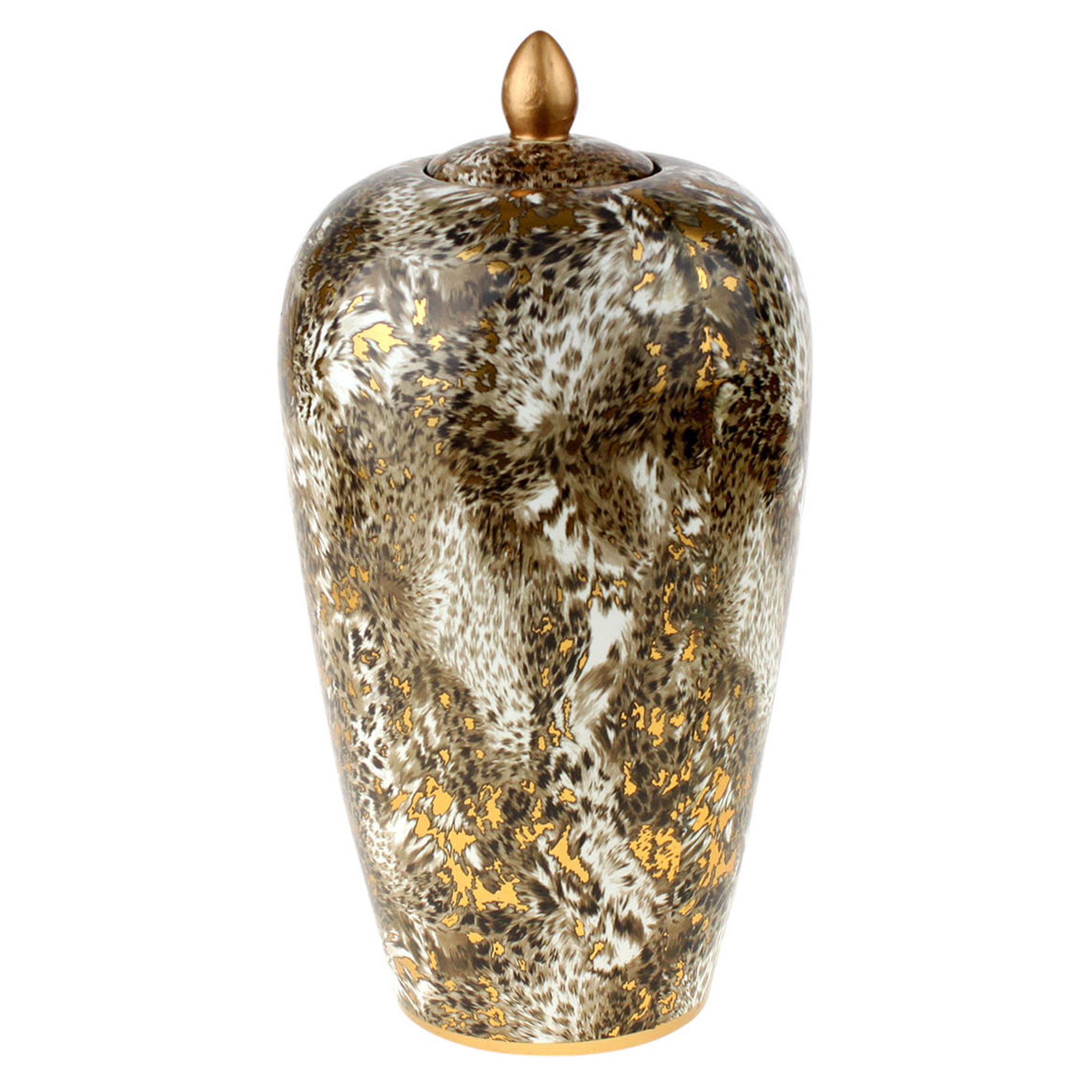 Werner Voss Vas med Lock Leopardmönster | Hill Ceramic®