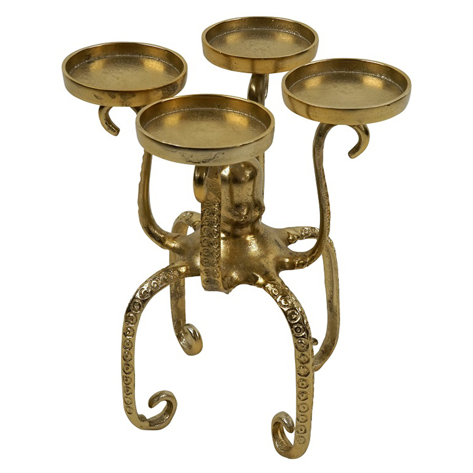 Werner Voss Ljusstakar Octopus Guld | Hill Ceramic®