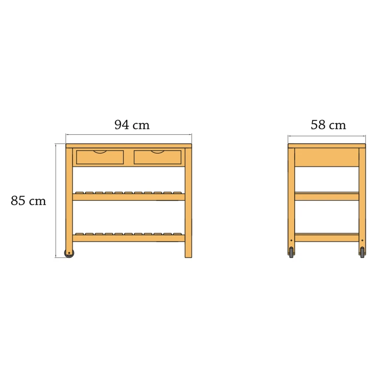 Trädgårdsbord Treelore Trä | Hill Ceramic®