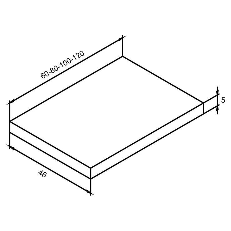 Bänkskiva Alderin Beige Matt 60 cm | Hill Ceramic®