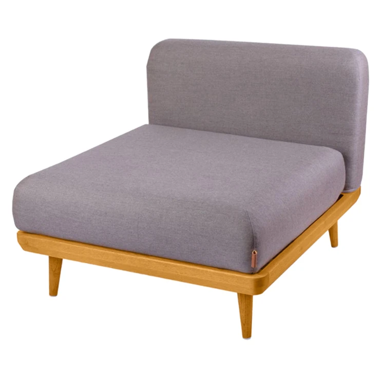 Loungeset Ravensby med 4 Delar & 3 Kuddar Grå, Trä | Hill Ceramic®